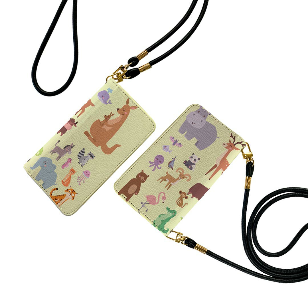 商品特徴・ショルダー付き手帳型スマホケース・シームレスな全面デザイン（内側は落ち着いたオフホワイト）・外側は高品質の人工革を使用・内側にはスマホを装着するケースが付属・機種専用のカメラホール仕様でケースを装着したままの撮影が可能・ワンセグや...