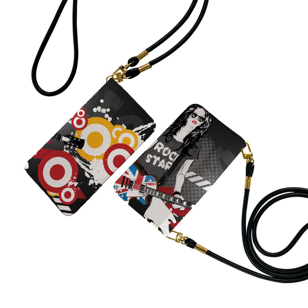 商品特徴・ショルダー付き手帳型スマホケース・シームレスな全面デザイン（内側は落ち着いたオフホワイト）・外側は高品質の人工革を使用・内側にはスマホを装着するケースが付属・機種専用のカメラホール仕様でケースを装着したままの撮影が可能・ワンセグや...