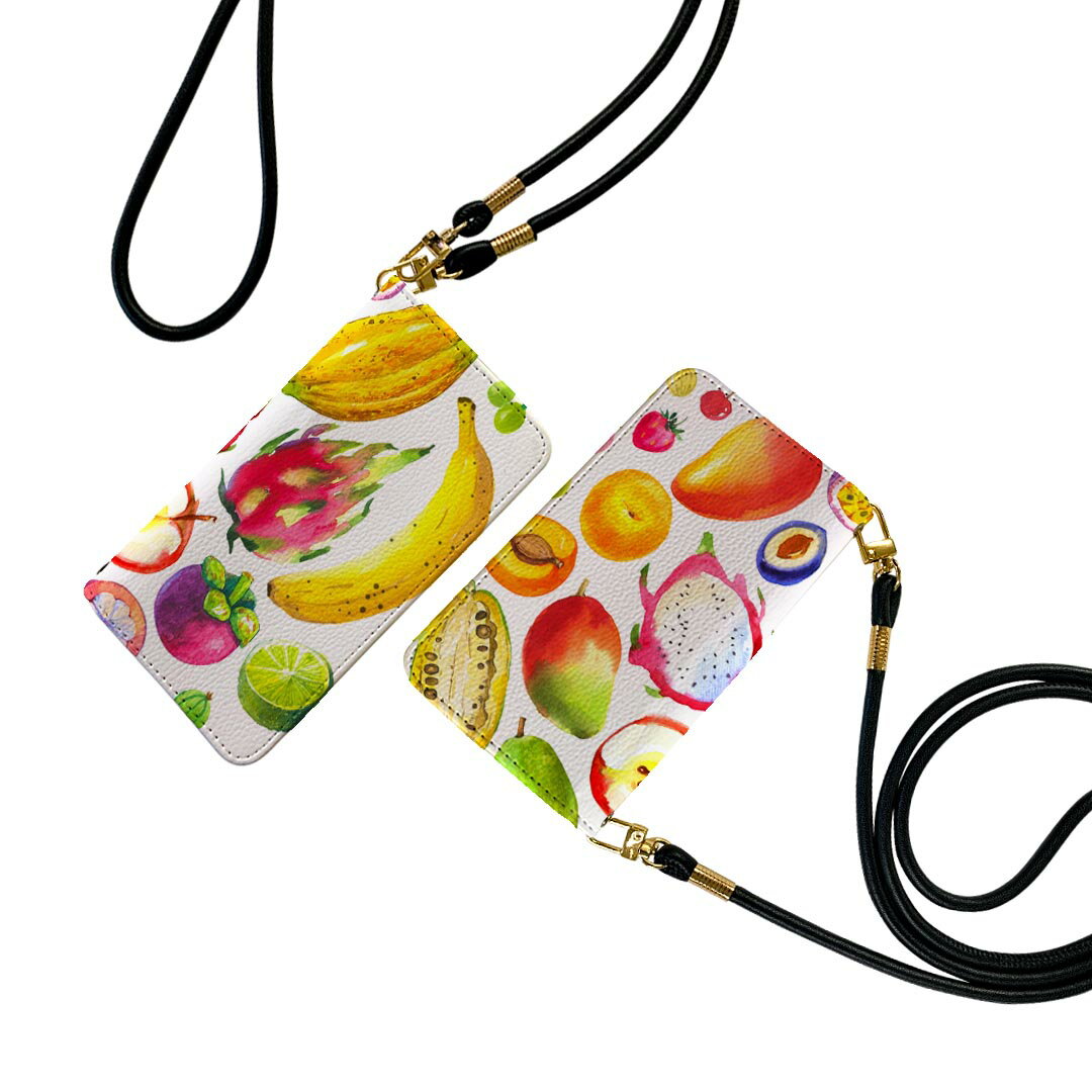 商品特徴・ショルダー付き手帳型スマホケース・シームレスな全面デザイン（内側は落ち着いたオフホワイト）・外側は高品質の人工革を使用・内側にはスマホを装着するケースが付属・機種専用のカメラホール仕様でケースを装着したままの撮影が可能・ワンセグや...