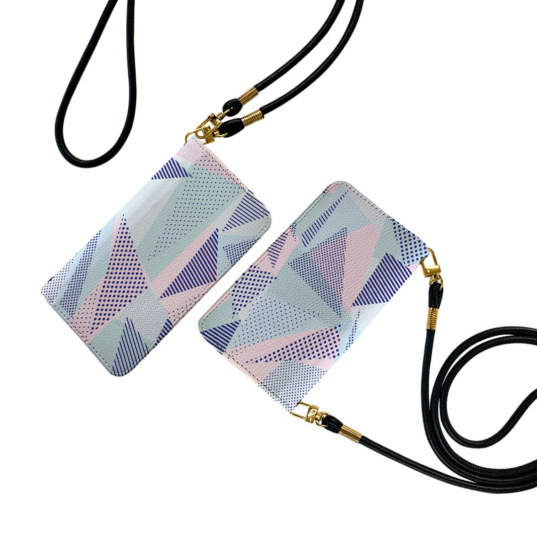 商品特徴・ショルダー付き手帳型スマホケース・シームレスな全面デザイン（内側は落ち着いたオフホワイト）・外側は高品質の人工革を使用・内側にはスマホを装着するケースが付属・機種専用のカメラホール仕様でケースを装着したままの撮影が可能・ワンセグや...