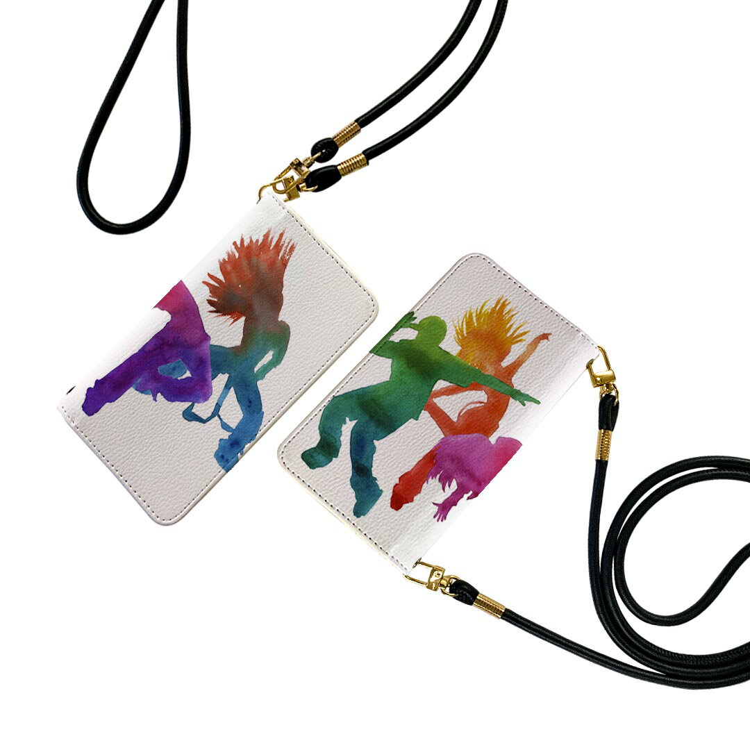 商品特徴・ショルダー付き手帳型スマホケース・シームレスな全面デザイン（内側は落ち着いたオフホワイト）・外側は高品質の人工革を使用・内側にはスマホを装着するケースが付属・機種専用のカメラホール仕様でケースを装着したままの撮影が可能・ワンセグや...