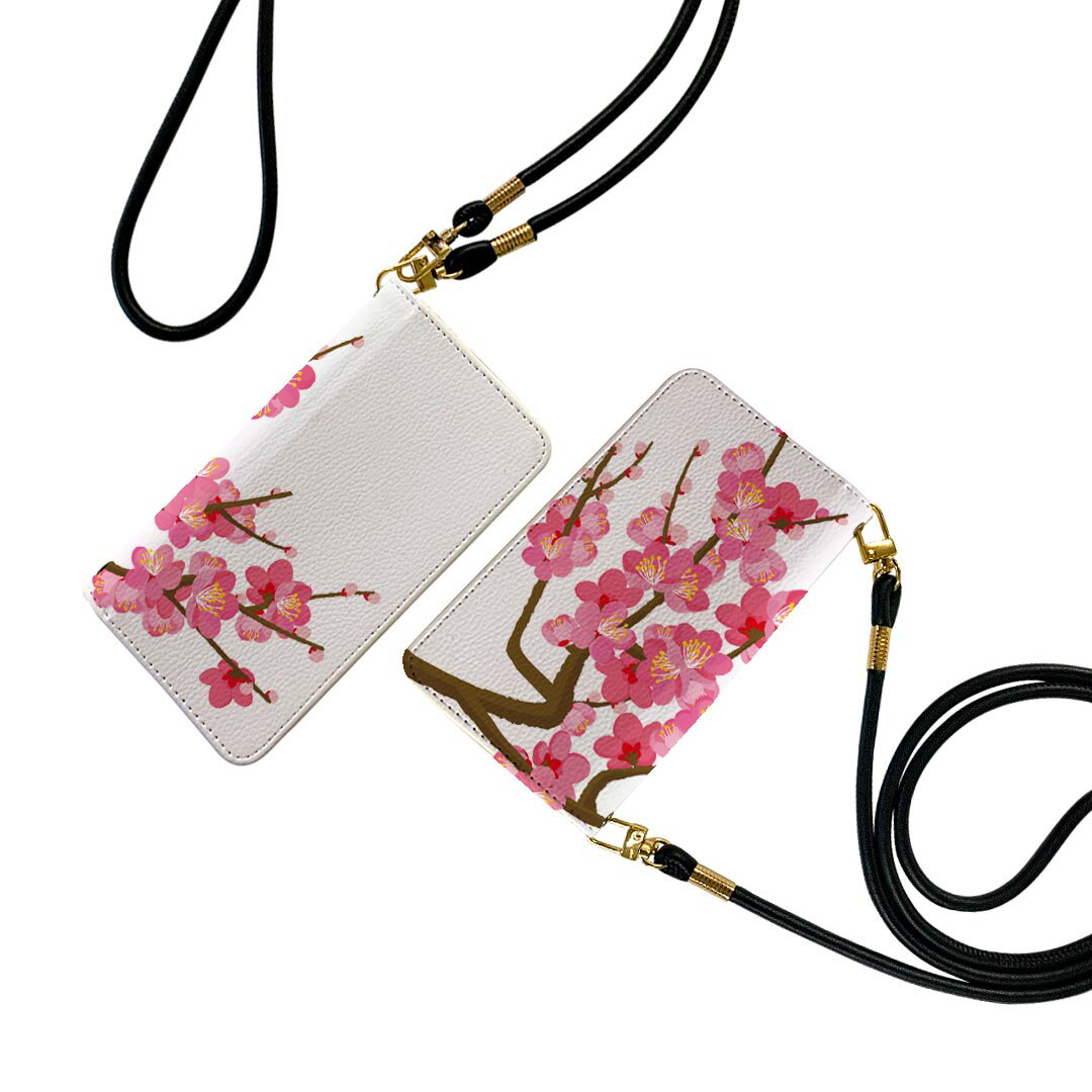 商品特徴・ショルダー付き手帳型スマホケース・シームレスな全面デザイン（内側は落ち着いたオフホワイト）・外側は高品質の人工革を使用・内側にはスマホを装着するケースが付属・機種専用のカメラホール仕様でケースを装着したままの撮影が可能・ワンセグや...