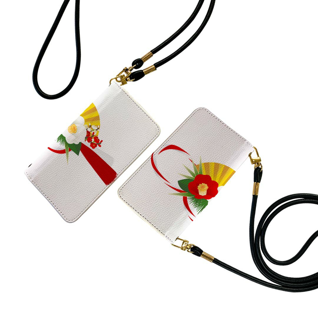 商品特徴・ショルダー付き手帳型スマホケース・シームレスな全面デザイン（内側は落ち着いたオフホワイト）・外側は高品質の人工革を使用・内側にはスマホを装着するケースが付属・機種専用のカメラホール仕様でケースを装着したままの撮影が可能・ワンセグや...