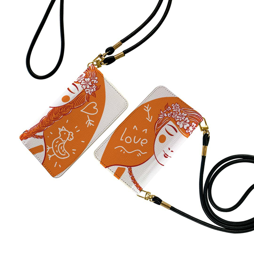 商品特徴・ショルダー付き手帳型スマホケース・シームレスな全面デザイン（内側は落ち着いたオフホワイト）・外側は高品質の人工革を使用・内側にはスマホを装着するケースが付属・機種専用のカメラホール仕様でケースを装着したままの撮影が可能・ワンセグや...