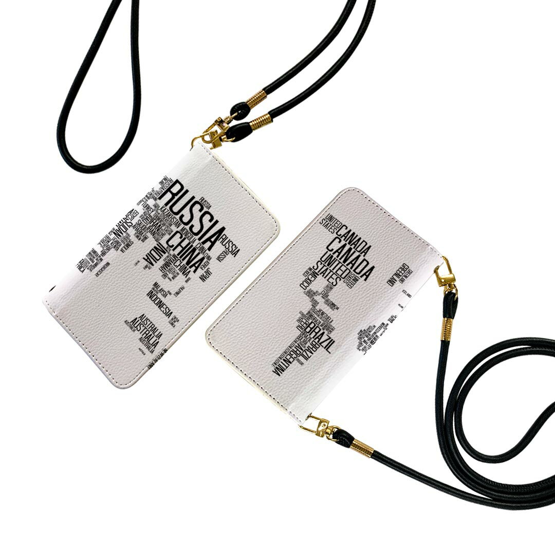 商品特徴・ショルダー付き手帳型スマホケース・シームレスな全面デザイン（内側は落ち着いたオフホワイト）・外側は高品質の人工革を使用・内側にはスマホを装着するケースが付属・機種専用のカメラホール仕様でケースを装着したままの撮影が可能・ワンセグや...