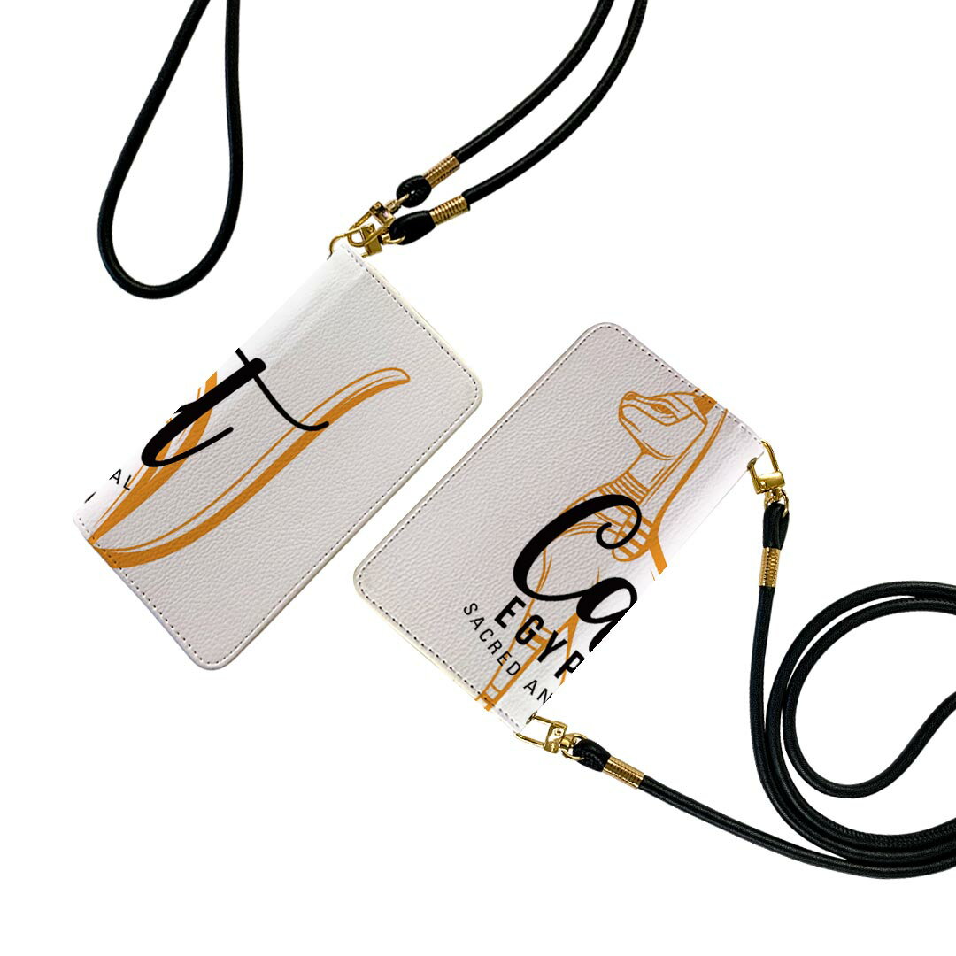 商品特徴・ショルダー付き手帳型スマホケース・シームレスな全面デザイン（内側は落ち着いたオフホワイト）・外側は高品質の人工革を使用・内側にはスマホを装着するケースが付属・機種専用のカメラホール仕様でケースを装着したままの撮影が可能・ワンセグや...