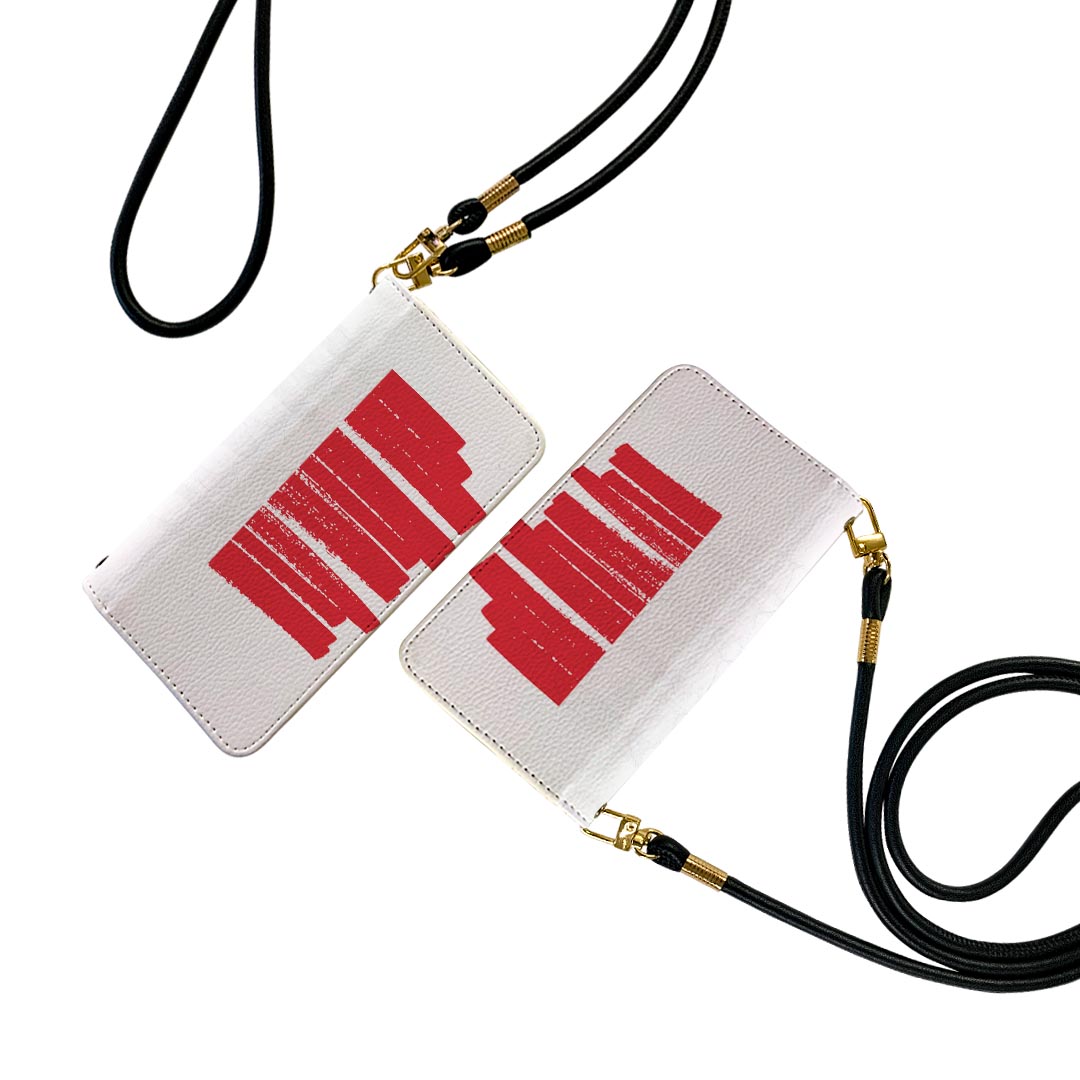 商品特徴・ショルダー付き手帳型スマホケース・シームレスな全面デザイン（内側は落ち着いたオフホワイト）・外側は高品質の人工革を使用・内側にはスマホを装着するケースが付属・機種専用のカメラホール仕様でケースを装着したままの撮影が可能・ワンセグや...