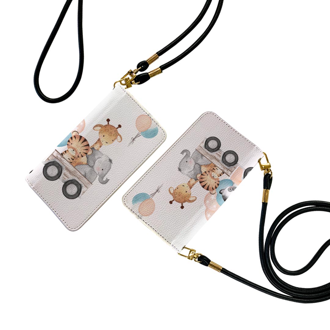 商品特徴・ショルダー付き手帳型スマホケース・シームレスな全面デザイン（内側は落ち着いたオフホワイト）・外側は高品質の人工革を使用・内側にはスマホを装着するケースが付属・機種専用のカメラホール仕様でケースを装着したままの撮影が可能・ワンセグや...