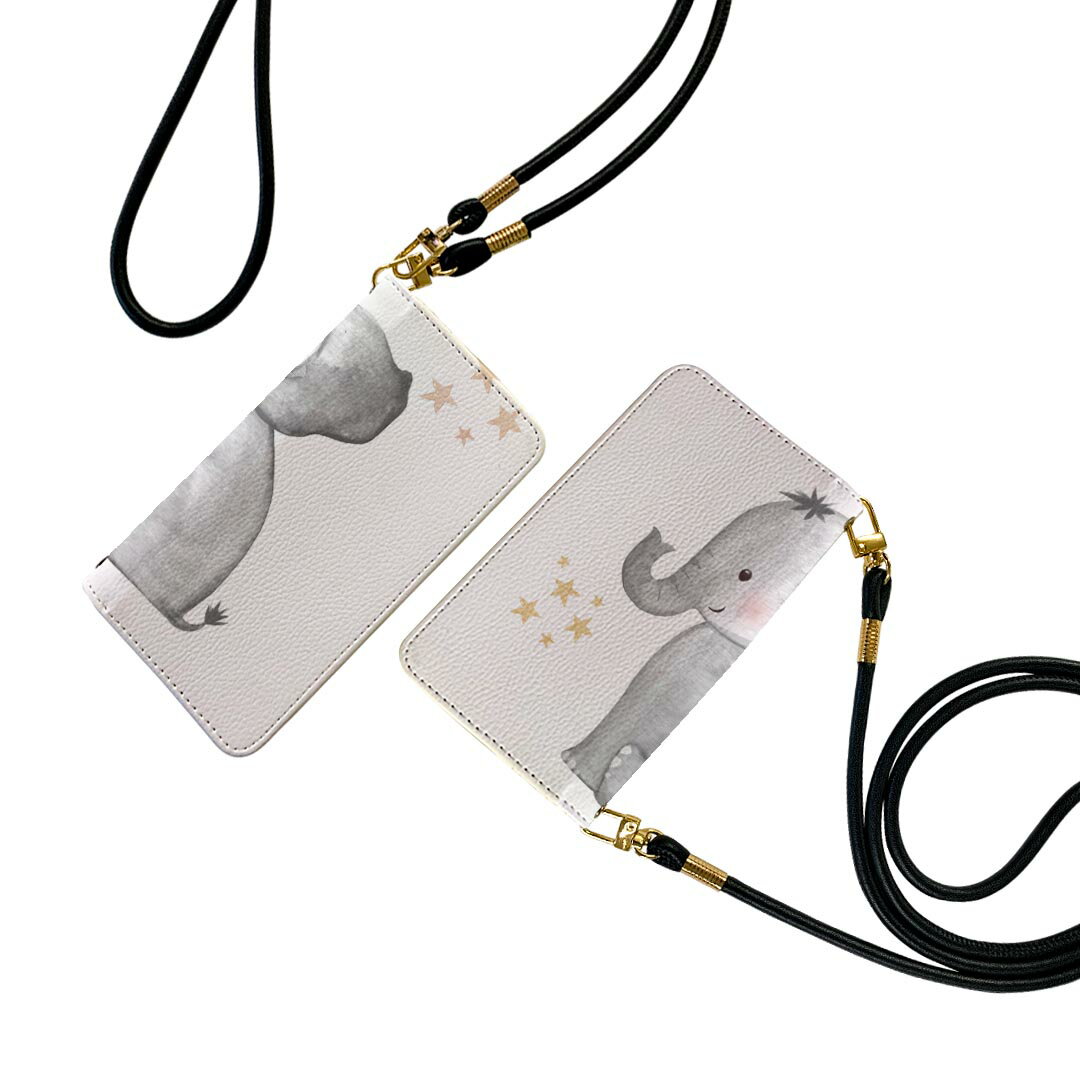 商品特徴・ショルダー付き手帳型スマホケース・シームレスな全面デザイン（内側は落ち着いたオフホワイト）・外側は高品質の人工革を使用・内側にはスマホを装着するケースが付属・機種専用のカメラホール仕様でケースを装着したままの撮影が可能・ワンセグや...