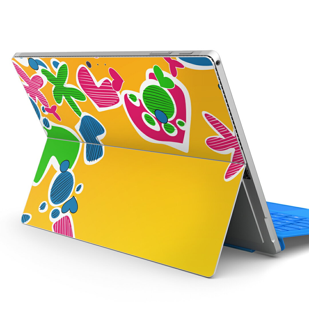 商品特徴・貼るだけでかんたん着せ替え、Surface pro 9 /pro 8 /pro X /pro 7 /2017 /4 専用デザインスキンシール・高精細プリントで写真と遜色のない仕上がり！半光沢シートでしっとりツヤのある表現力・ちょっ...