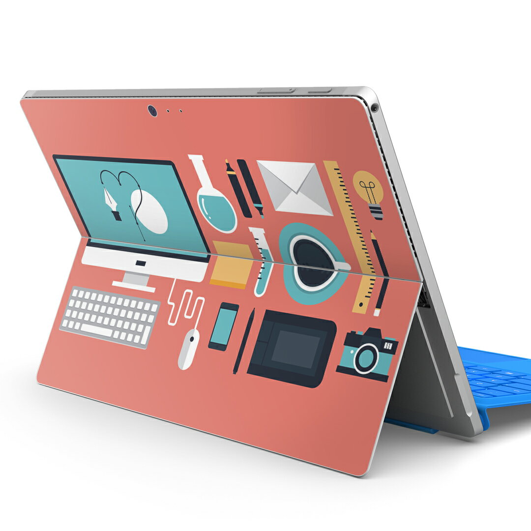 商品特徴・貼るだけでかんたん着せ替え、Surface pro 9 /pro 8 /pro X /pro 7 /2017 /4 専用デザインスキンシール・高精細プリントで写真と遜色のない仕上がり！半光沢シートでしっとりツヤのある表現力・ちょっ...