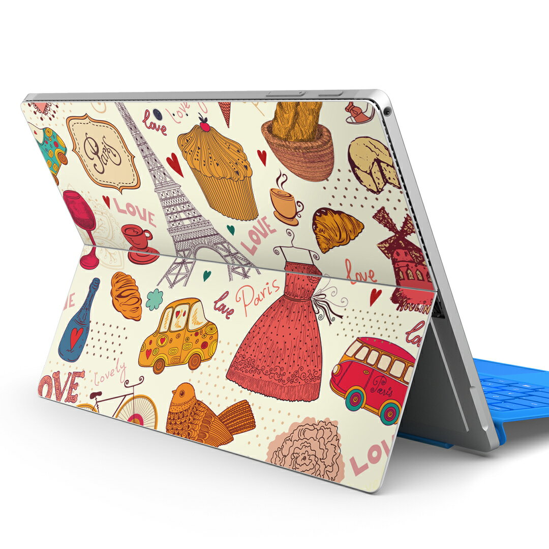 商品特徴・貼るだけでかんたん着せ替え、Surface pro 9 /pro 8 /pro X /pro 7 /2017 /4 専用デザインスキンシール・高精細プリントで写真と遜色のない仕上がり！半光沢シートでしっとりツヤのある表現力・ちょっ...