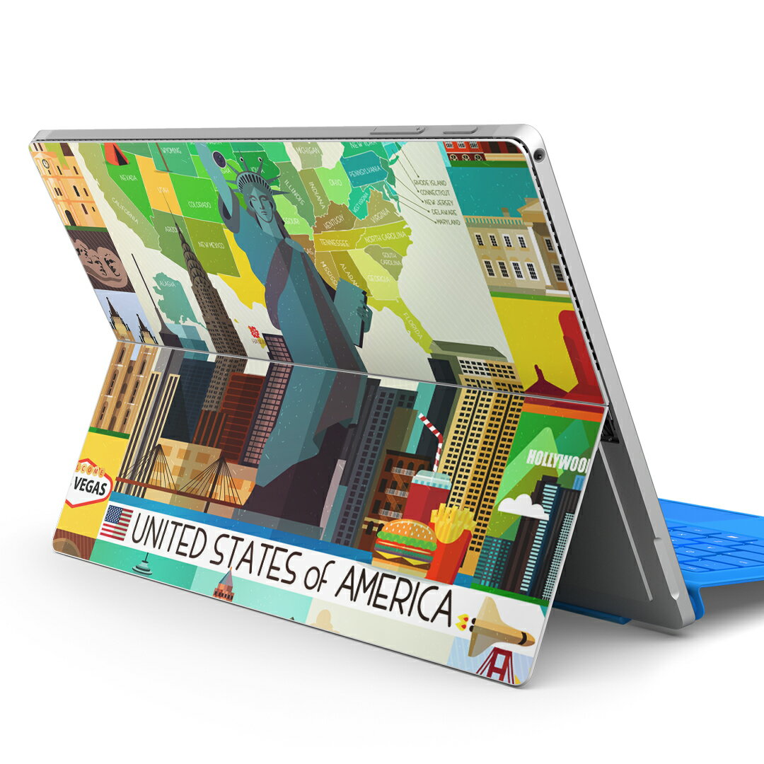 商品特徴・貼るだけでかんたん着せ替え、Surface pro 9 /pro 8 /pro X /pro 7 /2017 /4 専用デザインスキンシール・高精細プリントで写真と遜色のない仕上がり！半光沢シートでしっとりツヤのある表現力・ちょっ...