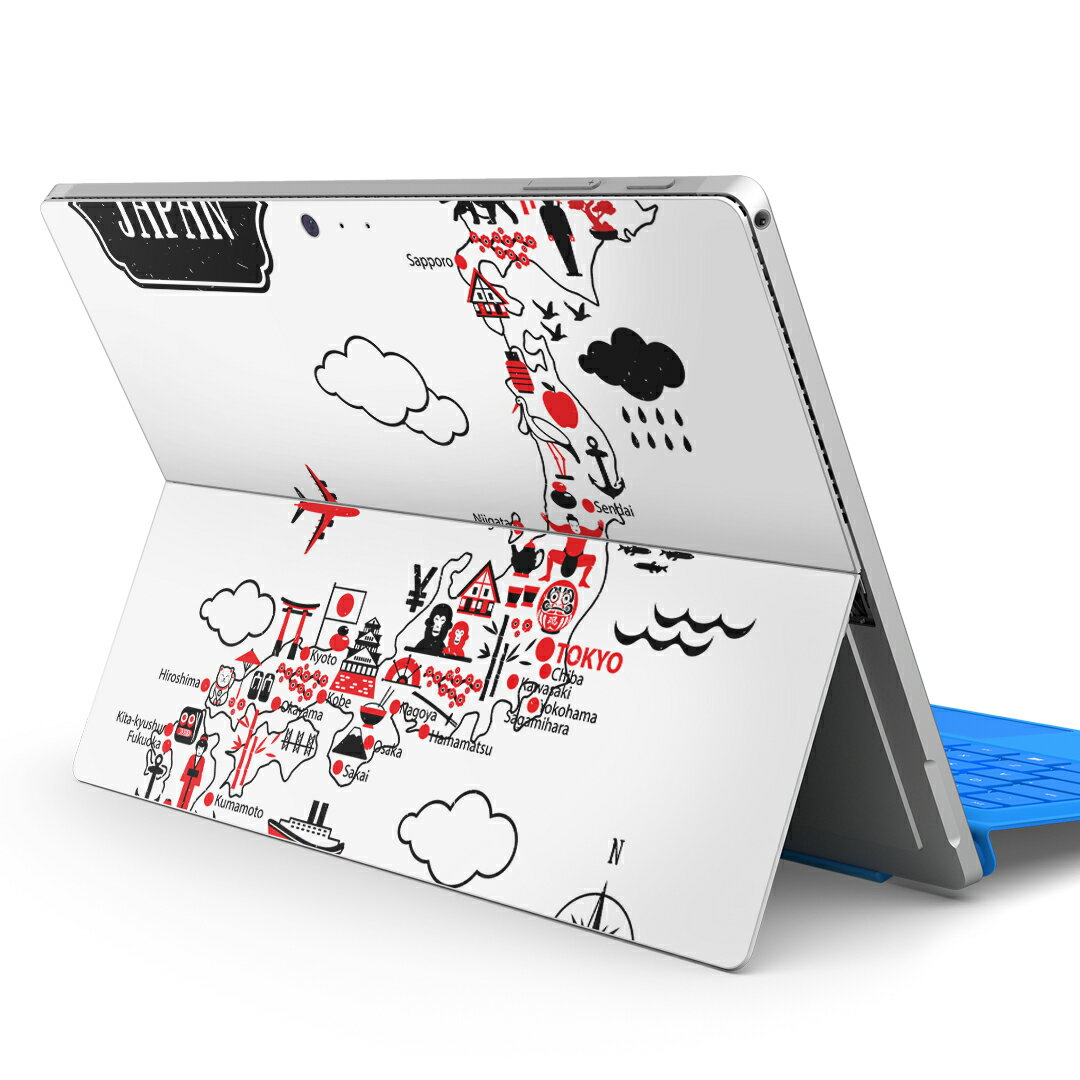 商品特徴・貼るだけでかんたん着せ替え、Surface pro 9 /pro 8 /pro X /pro 7 /2017 /4 専用デザインスキンシール・高精細プリントで写真と遜色のない仕上がり！半光沢シートでしっとりツヤのある表現力・ちょっ...
