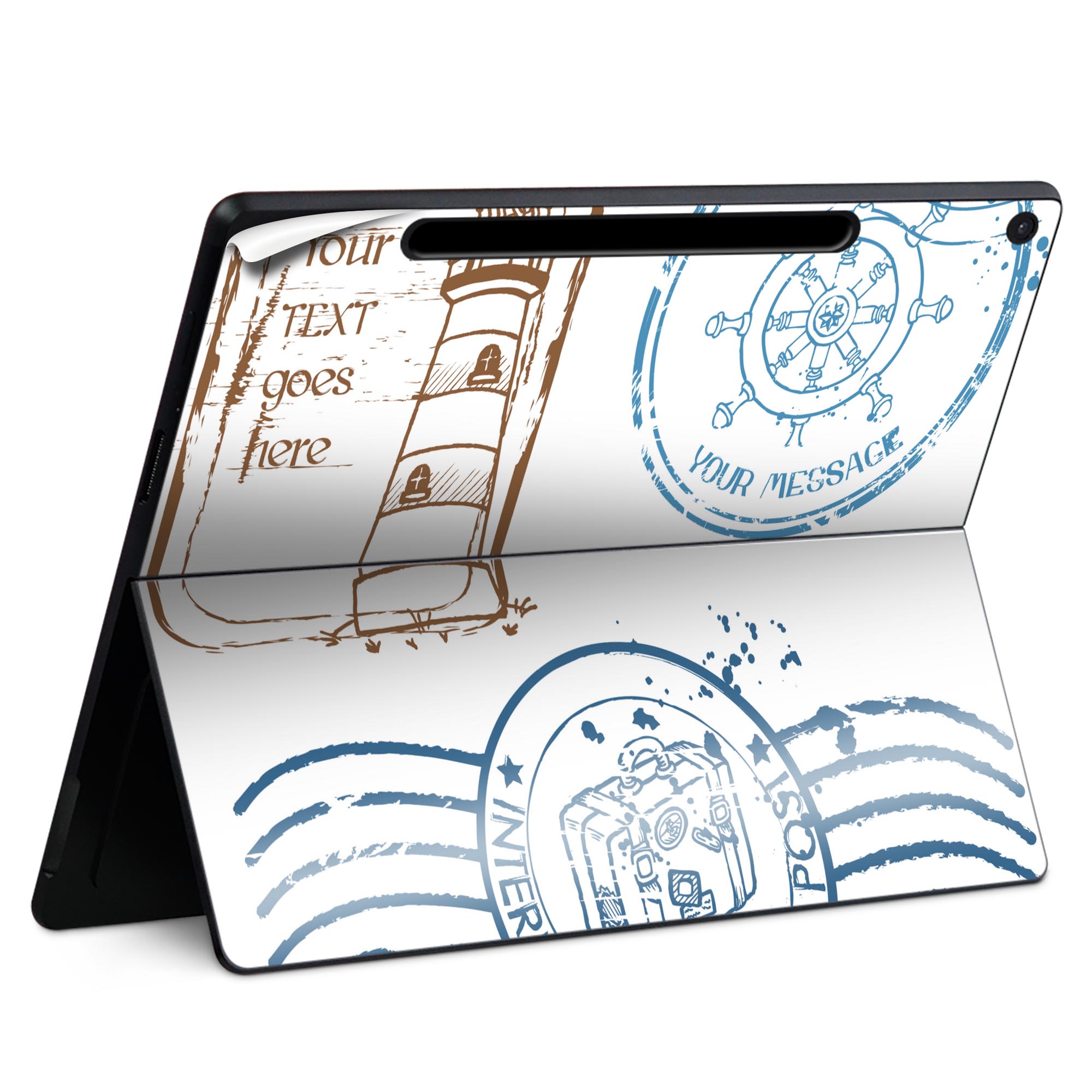 商品特徴・貼るだけでかんたん着せ替え、Surfac Pro 12インチ(2025) 共通対応デザインスキンシール・高精細プリントで写真と遜色のない仕上がり！半光沢シートでしっとりツヤのある表現力・ちょっとしたすり傷からSurface本体を保...