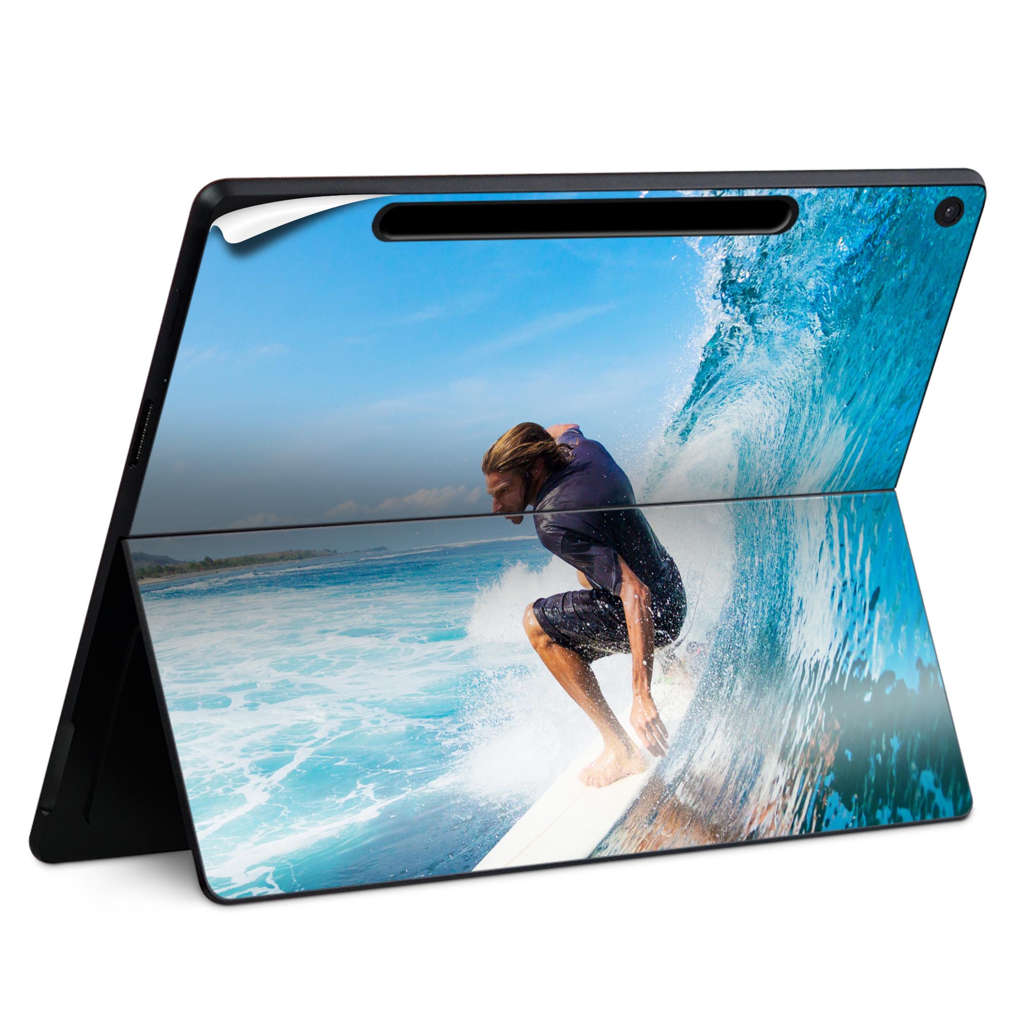 商品特徴・貼るだけでかんたん着せ替え、Surfac Pro 12インチ(2025) 共通対応デザインスキンシール・高精細プリントで写真と遜色のない仕上がり！半光沢シートでしっとりツヤのある表現力・ちょっとしたすり傷からSurface本体を保...