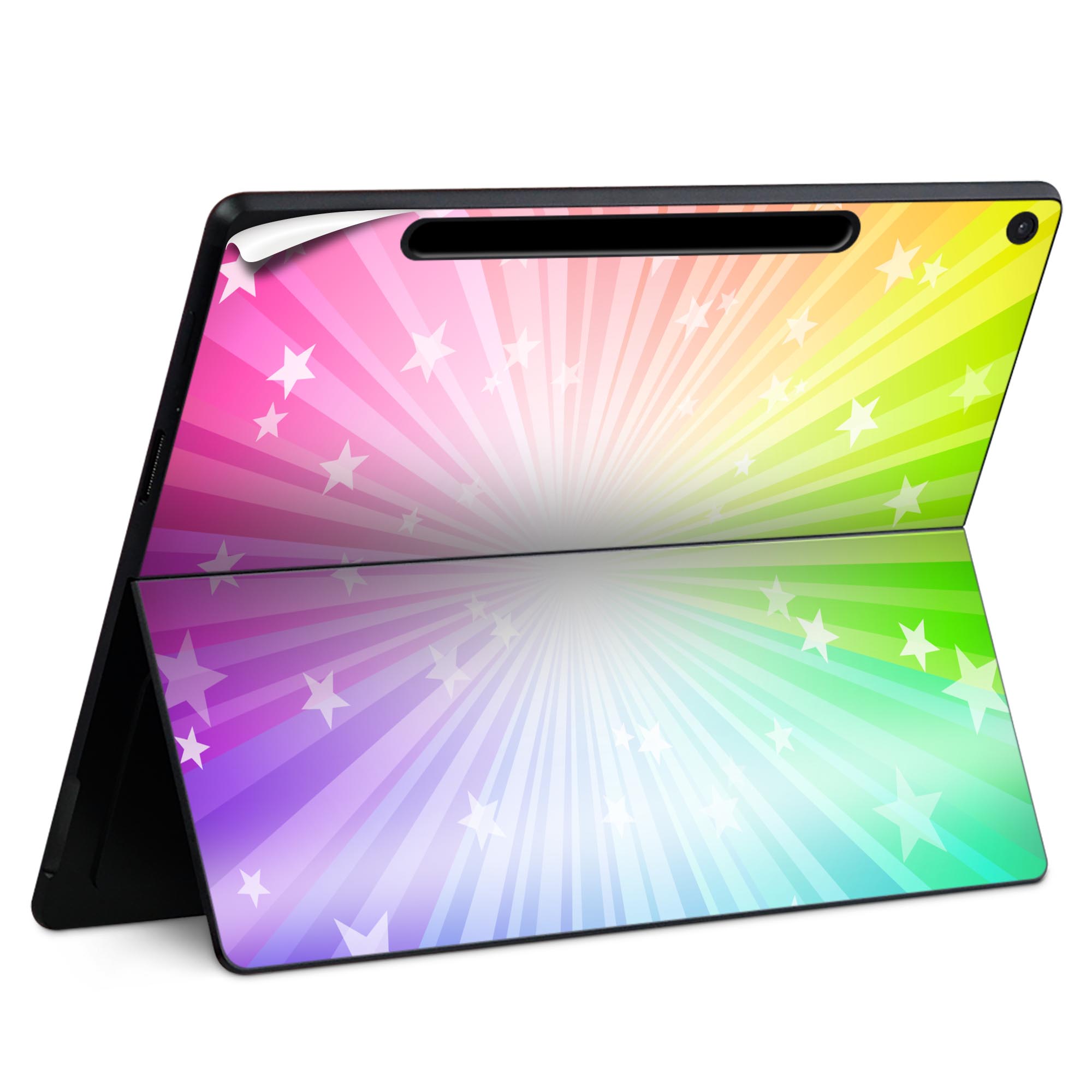 商品特徴・貼るだけでかんたん着せ替え、Surfac Pro 12インチ(2025) 共通対応デザインスキンシール・高精細プリントで写真と遜色のない仕上がり！半光沢シートでしっとりツヤのある表現力・ちょっとしたすり傷からSurface本体を保...