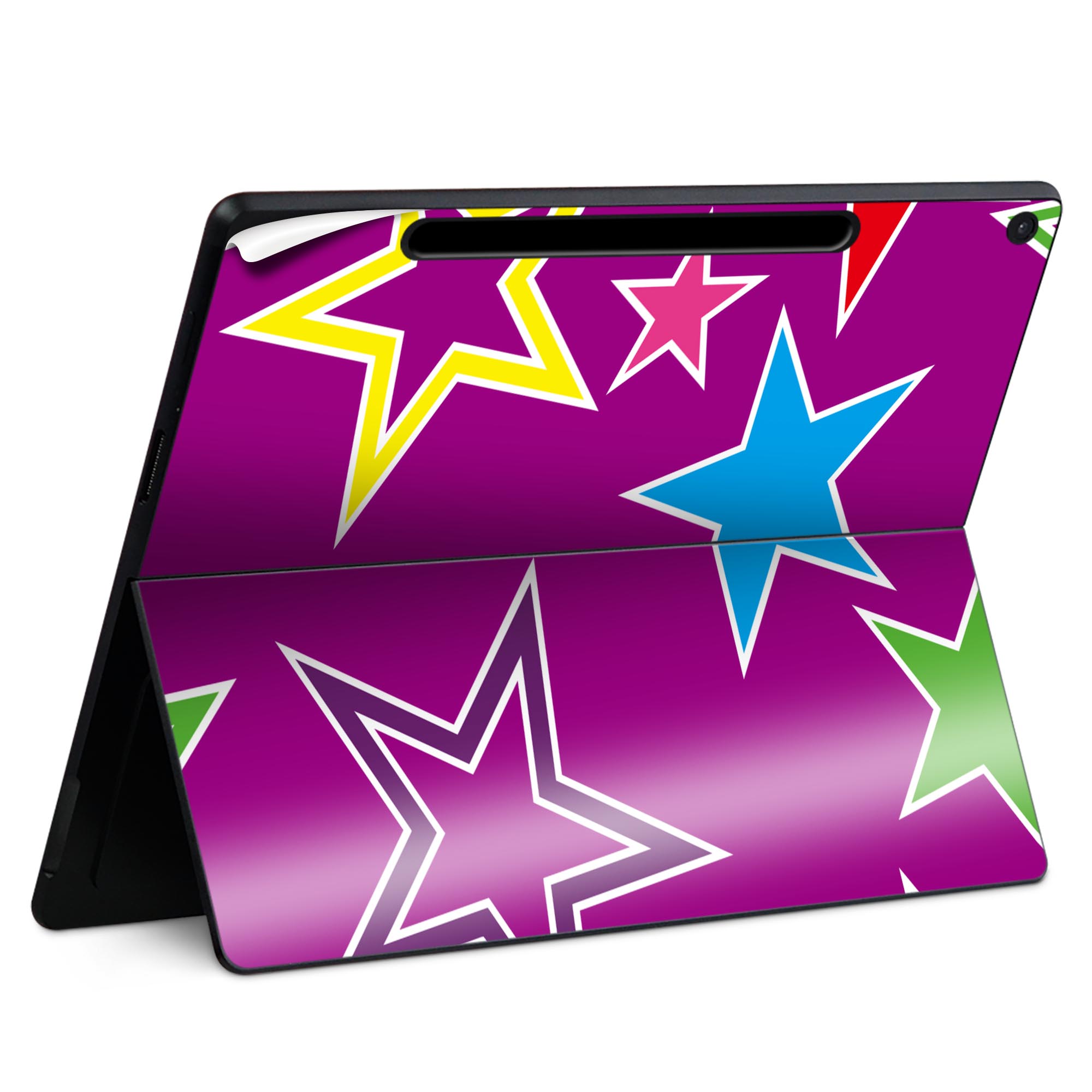 商品特徴・貼るだけでかんたん着せ替え、Surfac Pro 12インチ(2025) 共通対応デザインスキンシール・高精細プリントで写真と遜色のない仕上がり！半光沢シートでしっとりツヤのある表現力・ちょっとしたすり傷からSurface本体を保...