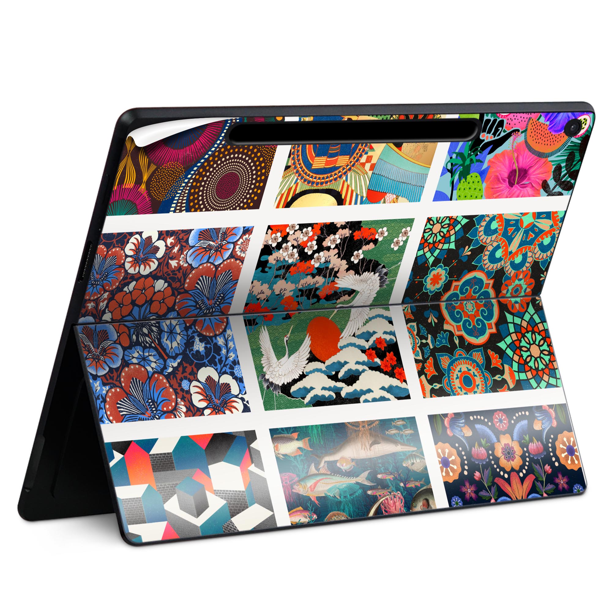 商品特徴・貼るだけでかんたん着せ替え、Surfac Pro 12インチ(2025) 共通対応デザインスキンシール・高精細プリントで写真と遜色のない仕上がり！半光沢シートでしっとりツヤのある表現力・ちょっとしたすり傷からSurface本体を保...