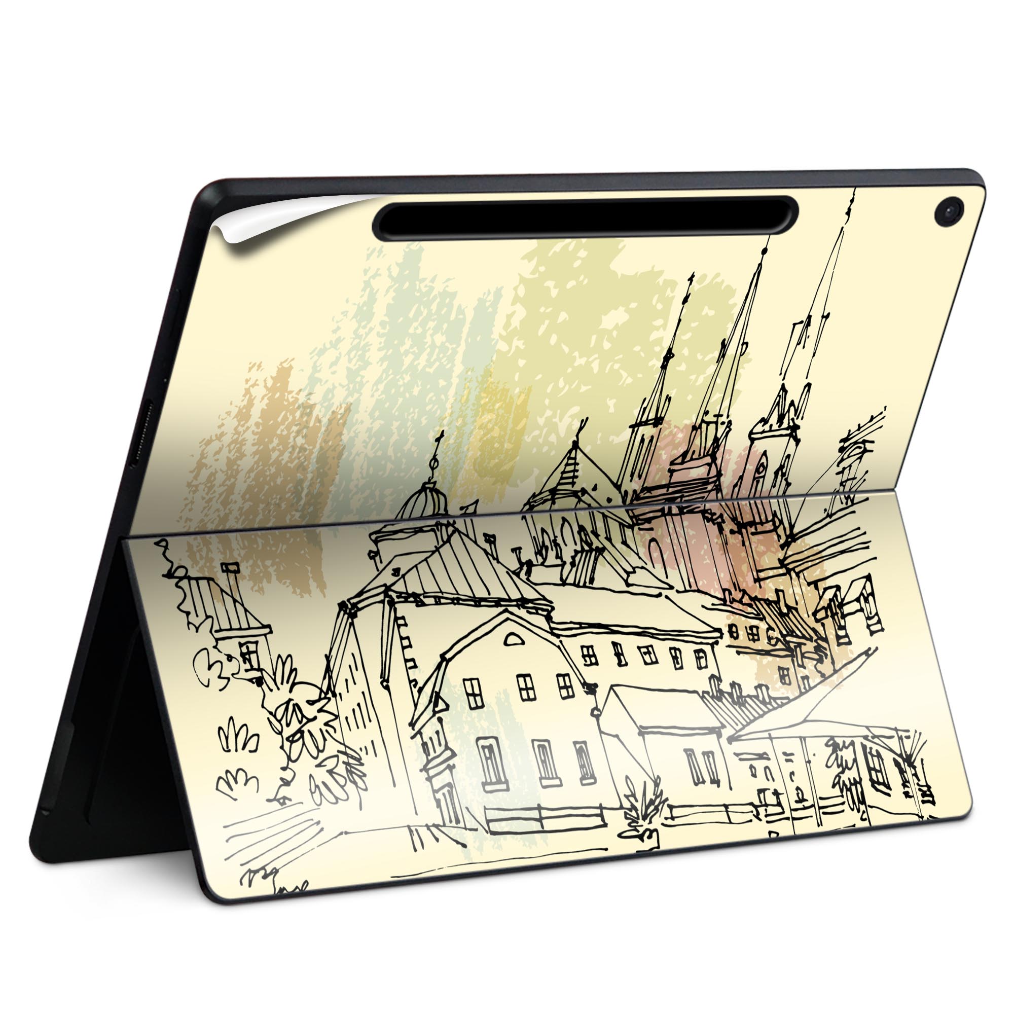 商品特徴・貼るだけでかんたん着せ替え、Surfac Pro 12インチ(2025) 共通対応デザインスキンシール・高精細プリントで写真と遜色のない仕上がり！半光沢シートでしっとりツヤのある表現力・ちょっとしたすり傷からSurface本体を保...