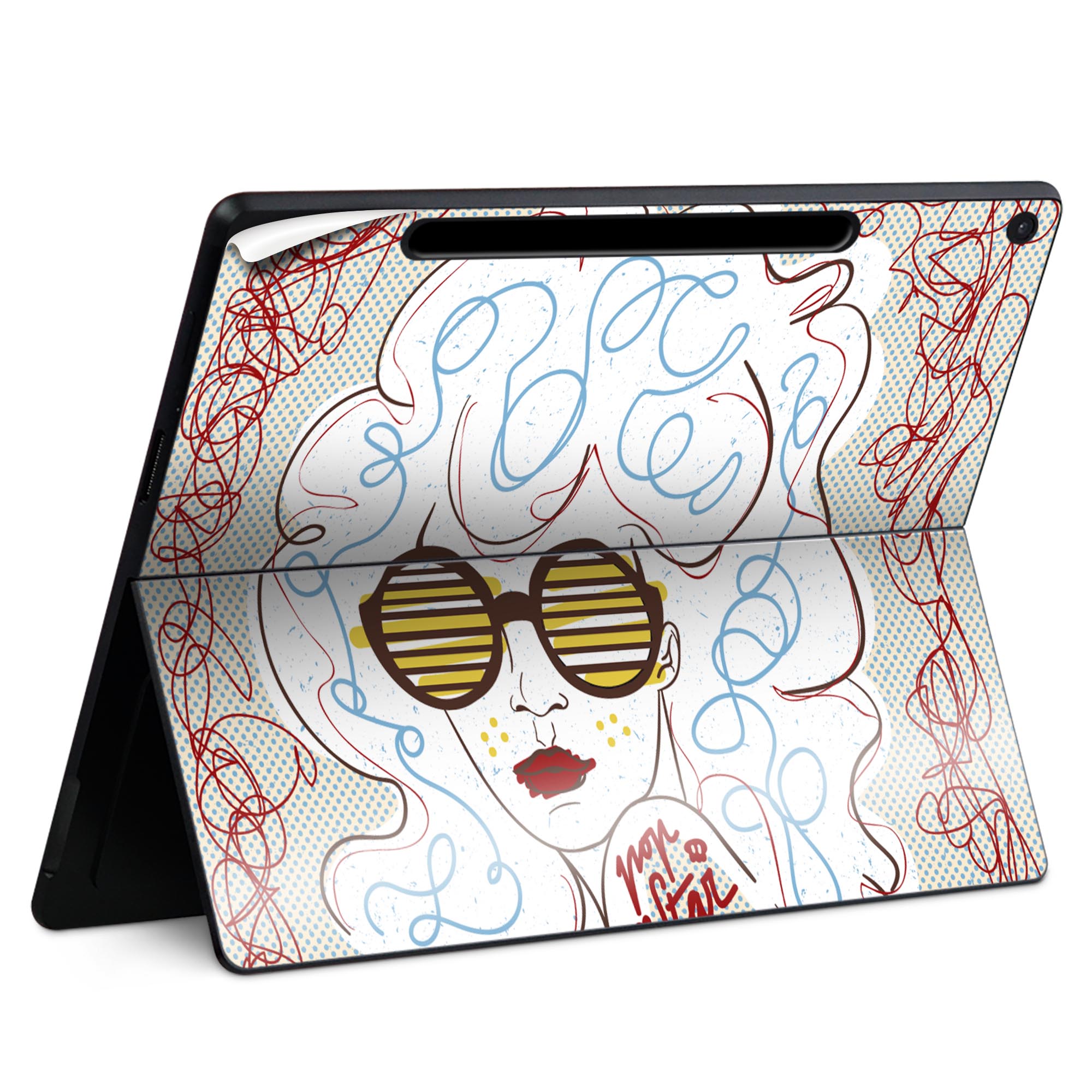 商品特徴・貼るだけでかんたん着せ替え、Surfac Pro 12インチ(2025) 共通対応デザインスキンシール・高精細プリントで写真と遜色のない仕上がり！半光沢シートでしっとりツヤのある表現力・ちょっとしたすり傷からSurface本体を保...