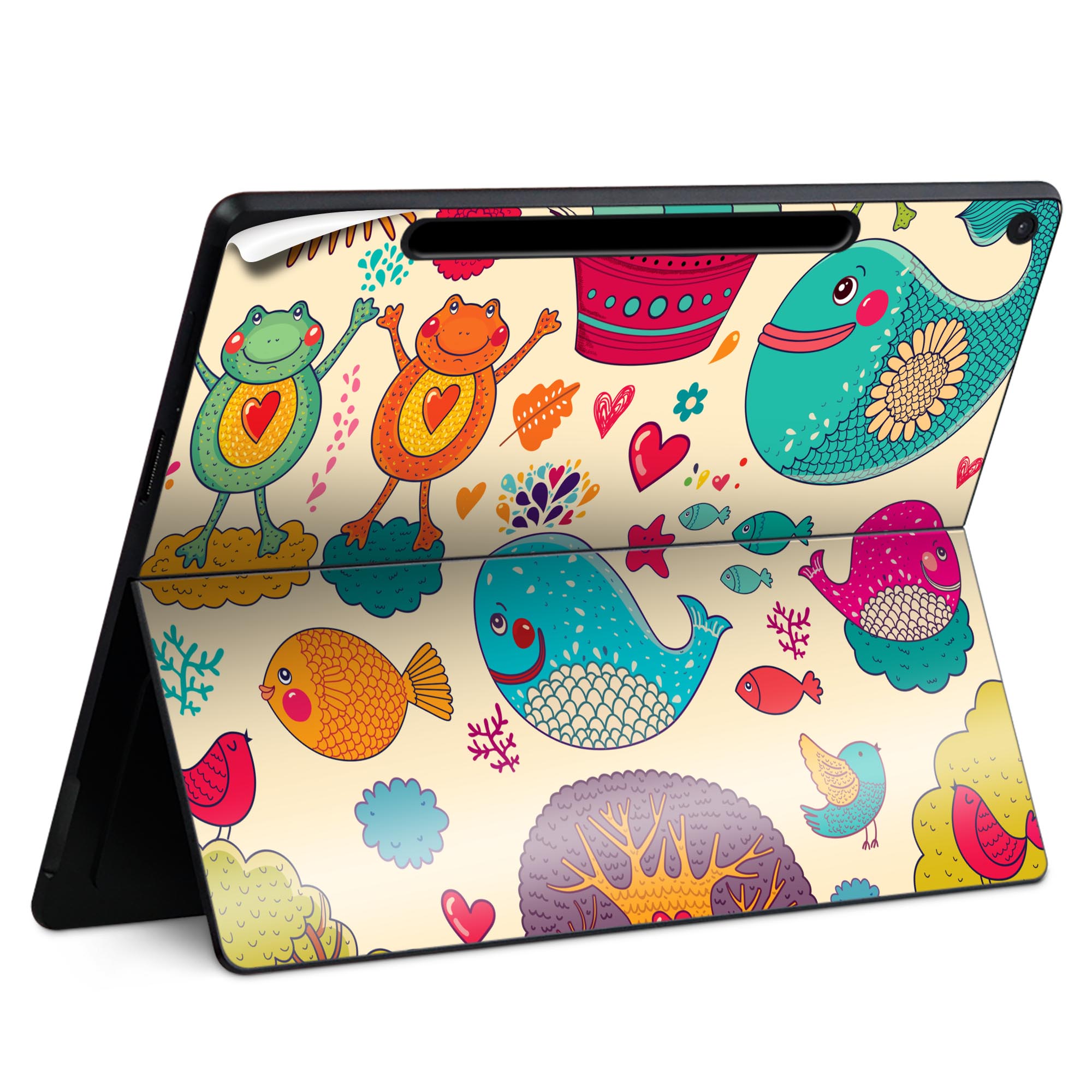 商品特徴・貼るだけでかんたん着せ替え、Surfac Pro 12インチ(2025) 共通対応デザインスキンシール・高精細プリントで写真と遜色のない仕上がり！半光沢シートでしっとりツヤのある表現力・ちょっとしたすり傷からSurface本体を保...