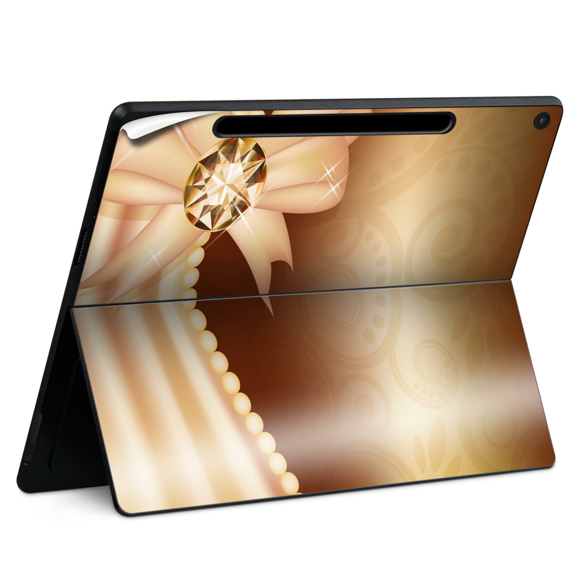 商品特徴・貼るだけでかんたん着せ替え、Surfac Pro 12インチ(2025) 共通対応デザインスキンシール・高精細プリントで写真と遜色のない仕上がり！半光沢シートでしっとりツヤのある表現力・ちょっとしたすり傷からSurface本体を保...