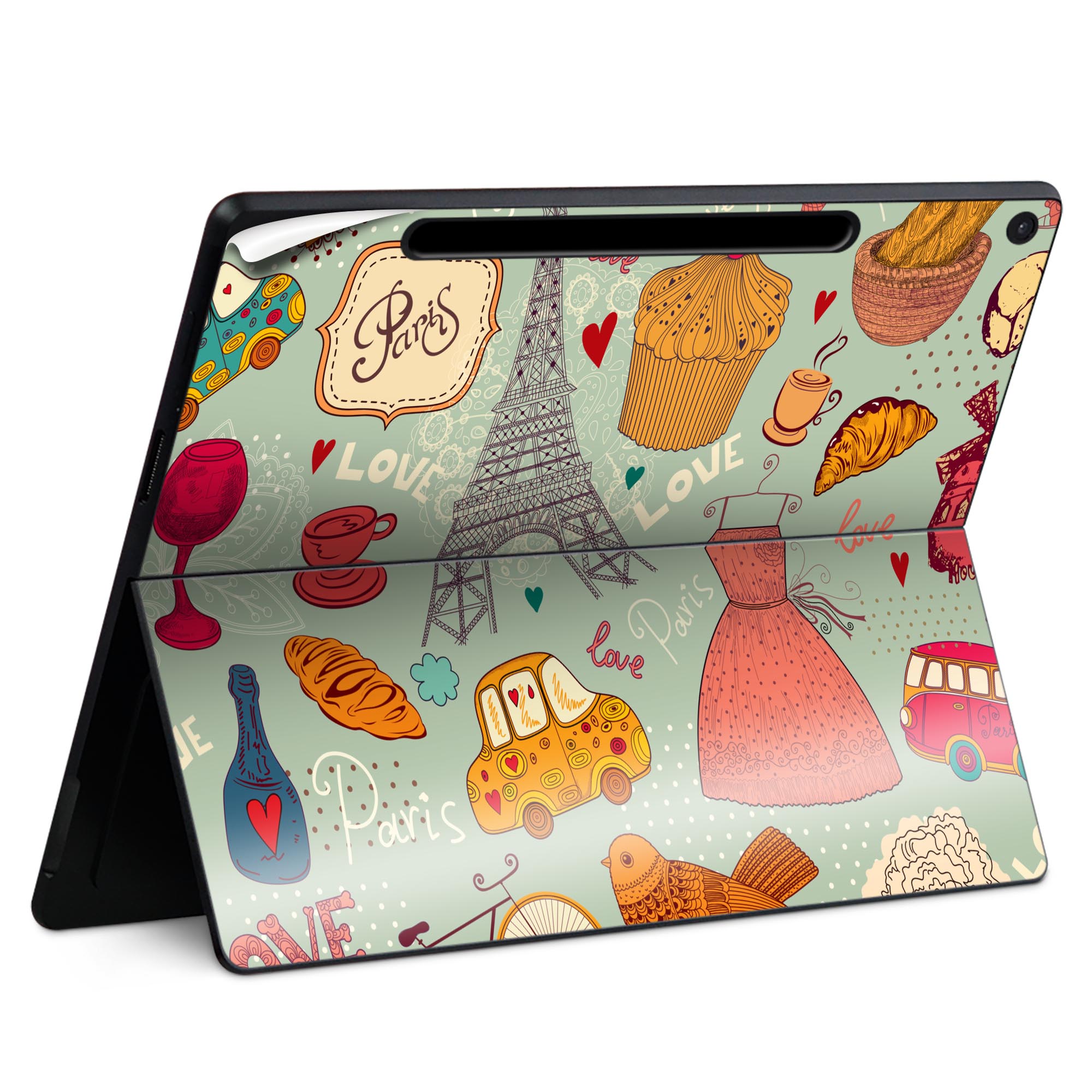 商品特徴・貼るだけでかんたん着せ替え、Surfac Pro 12インチ(2025) 共通対応デザインスキンシール・高精細プリントで写真と遜色のない仕上がり！半光沢シートでしっとりツヤのある表現力・ちょっとしたすり傷からSurface本体を保...