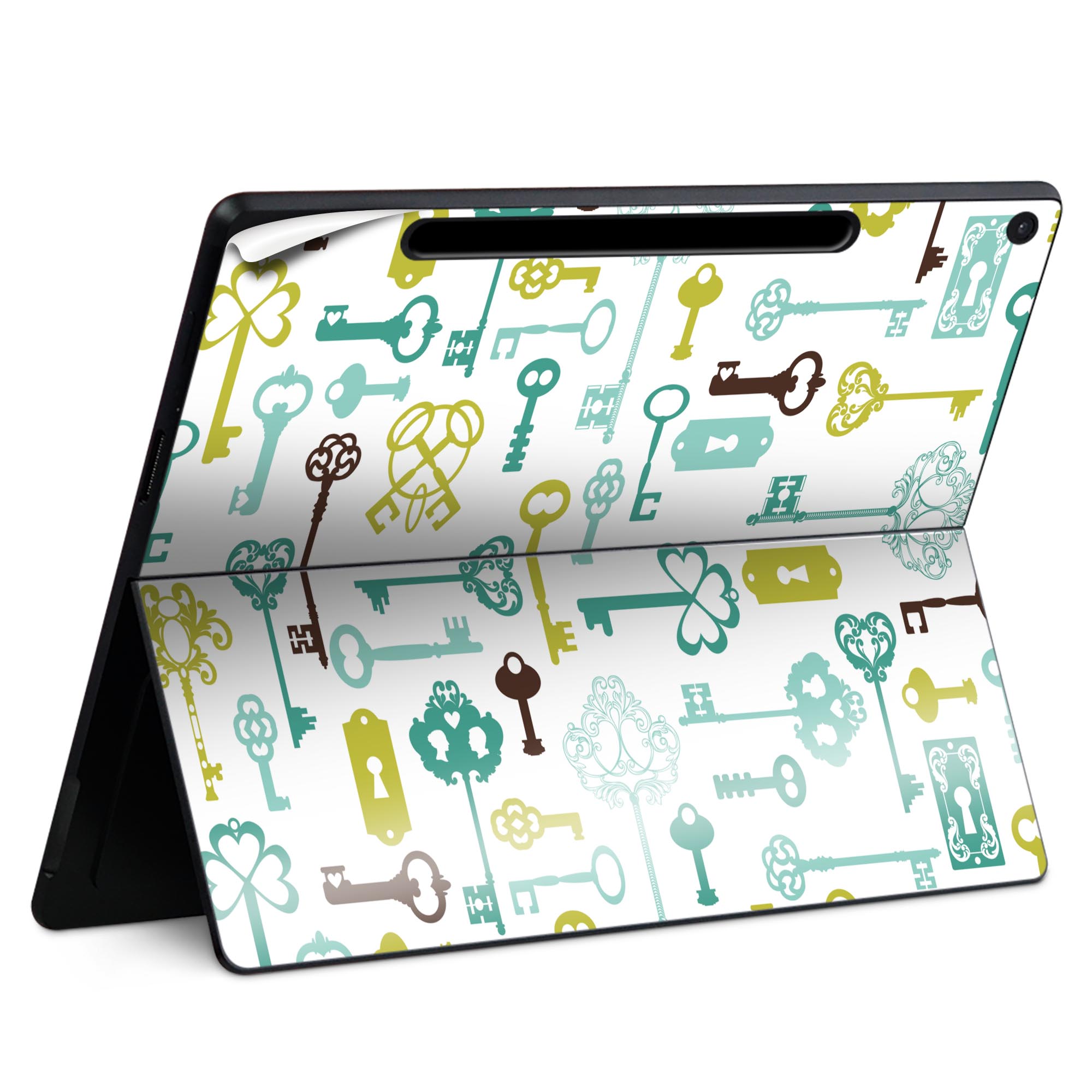 商品特徴・貼るだけでかんたん着せ替え、Surfac Pro 12インチ(2025) 共通対応デザインスキンシール・高精細プリントで写真と遜色のない仕上がり！半光沢シートでしっとりツヤのある表現力・ちょっとしたすり傷からSurface本体を保...