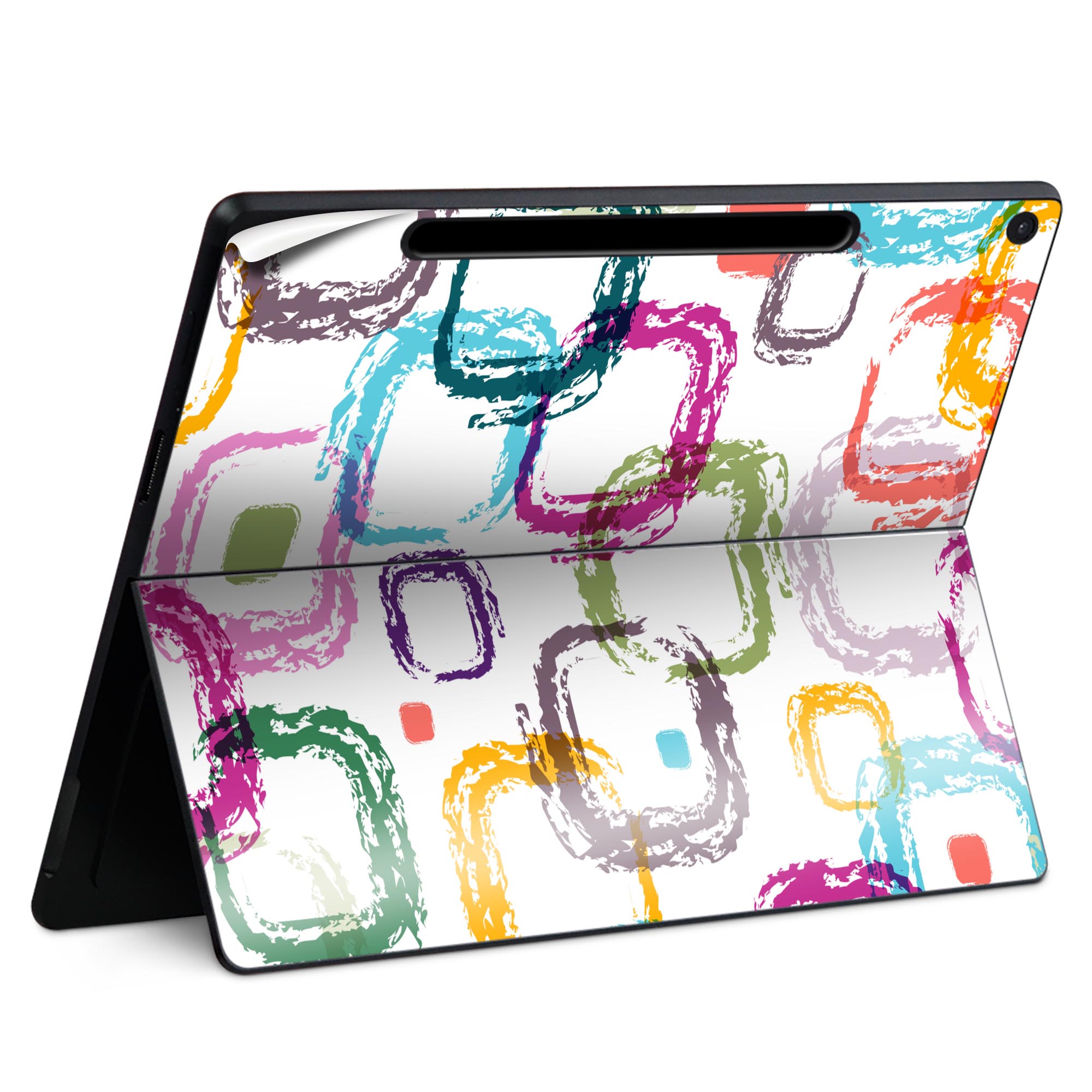 商品特徴・貼るだけでかんたん着せ替え、Surfac Pro 12インチ(2025) 共通対応デザインスキンシール・高精細プリントで写真と遜色のない仕上がり！半光沢シートでしっとりツヤのある表現力・ちょっとしたすり傷からSurface本体を保...