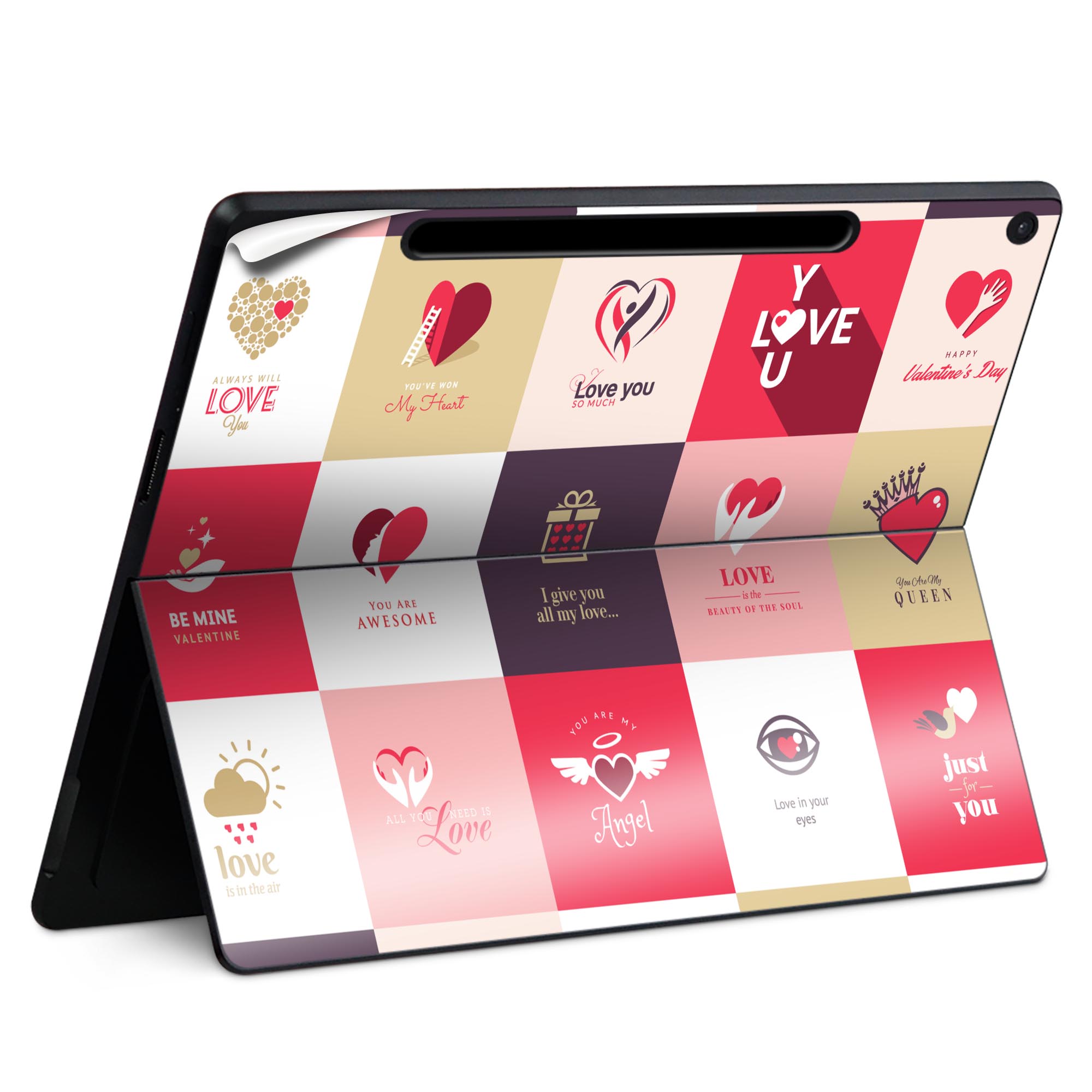 商品特徴・貼るだけでかんたん着せ替え、Surfac Pro 12インチ(2025) 共通対応デザインスキンシール・高精細プリントで写真と遜色のない仕上がり！半光沢シートでしっとりツヤのある表現力・ちょっとしたすり傷からSurface本体を保...