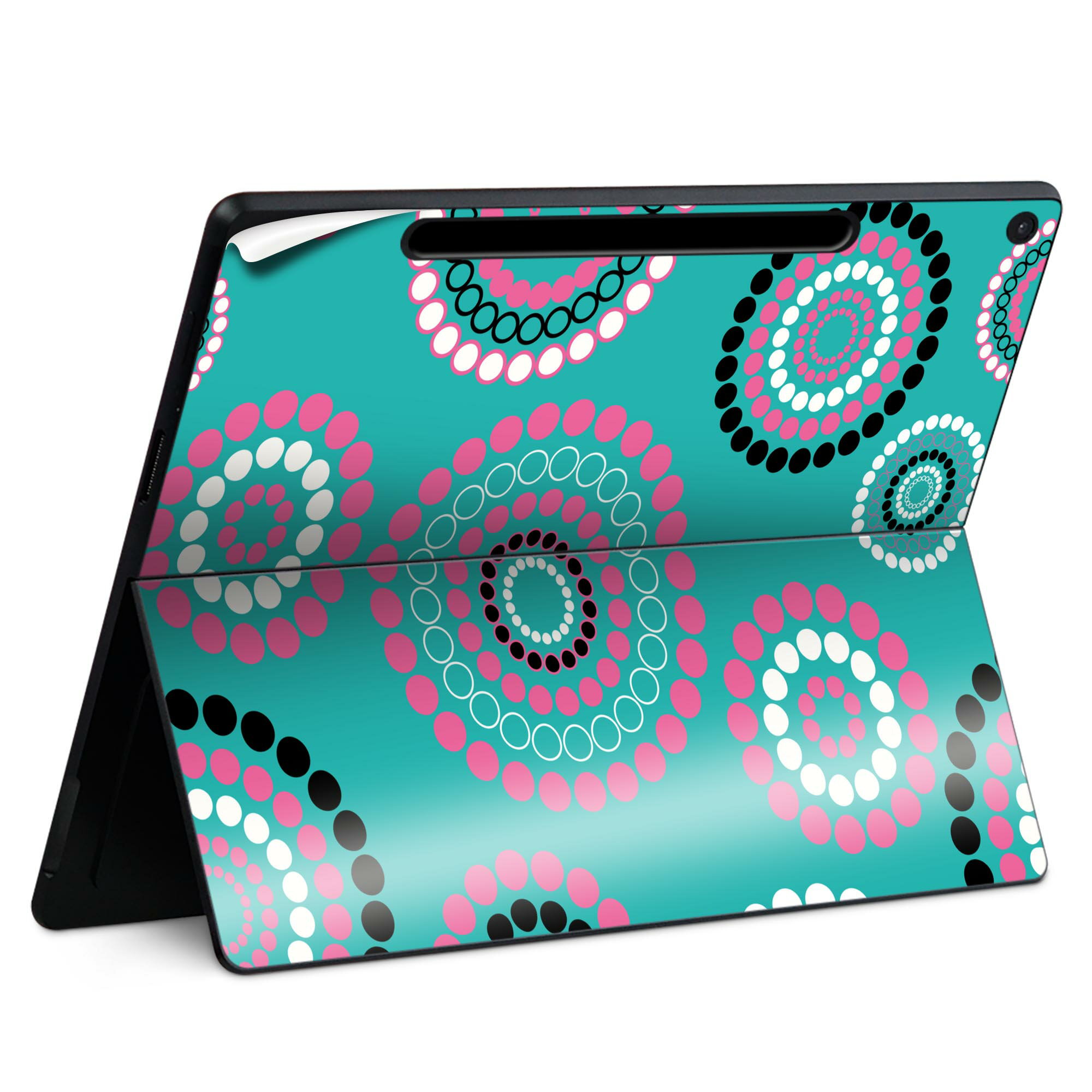 商品特徴・貼るだけでかんたん着せ替え、Surfac Pro 12インチ(2025) 共通対応デザインスキンシール・高精細プリントで写真と遜色のない仕上がり！半光沢シートでしっとりツヤのある表現力・ちょっとしたすり傷からSurface本体を保...