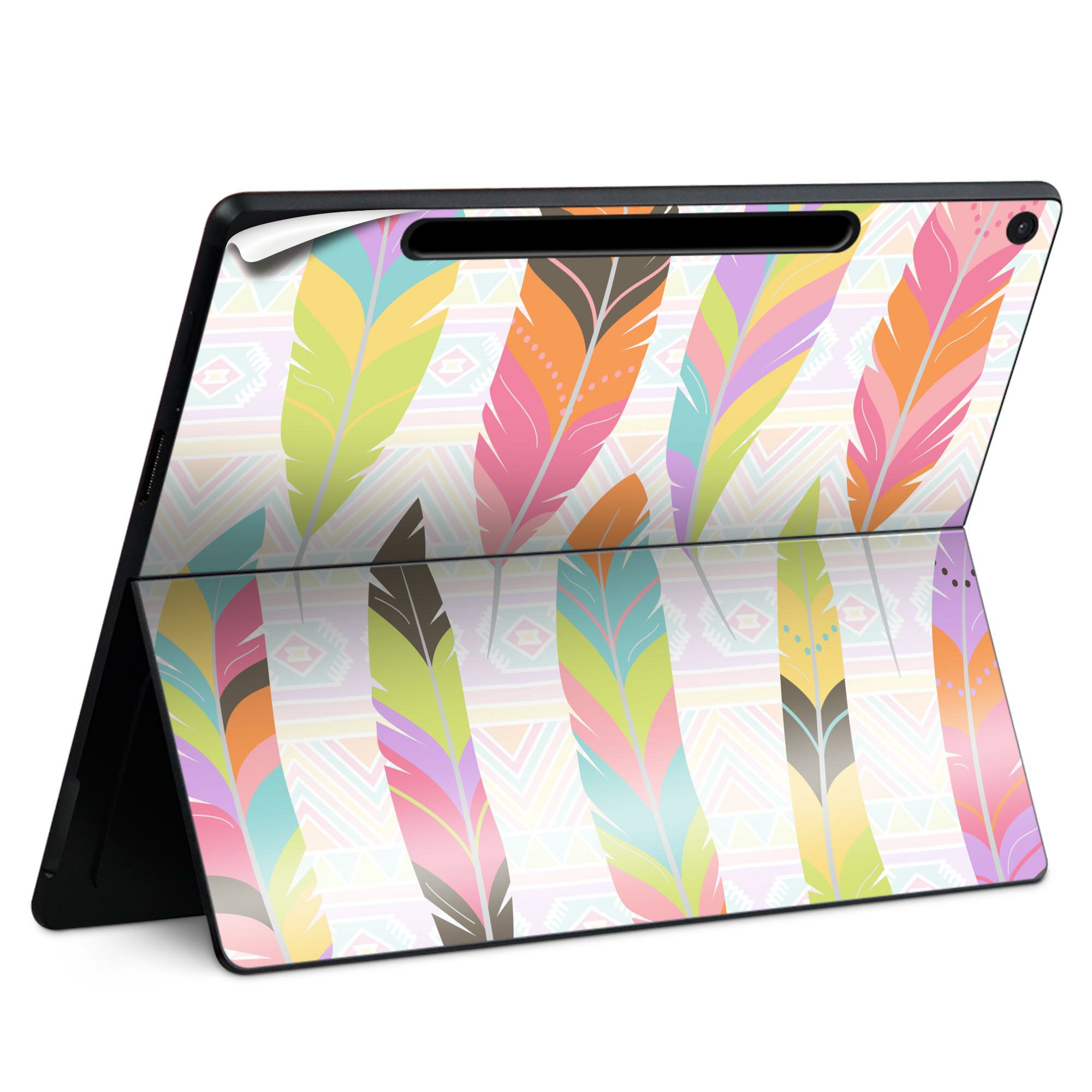 商品特徴・貼るだけでかんたん着せ替え、Surfac Pro 12インチ(2025) 共通対応デザインスキンシール・高精細プリントで写真と遜色のない仕上がり！半光沢シートでしっとりツヤのある表現力・ちょっとしたすり傷からSurface本体を保...