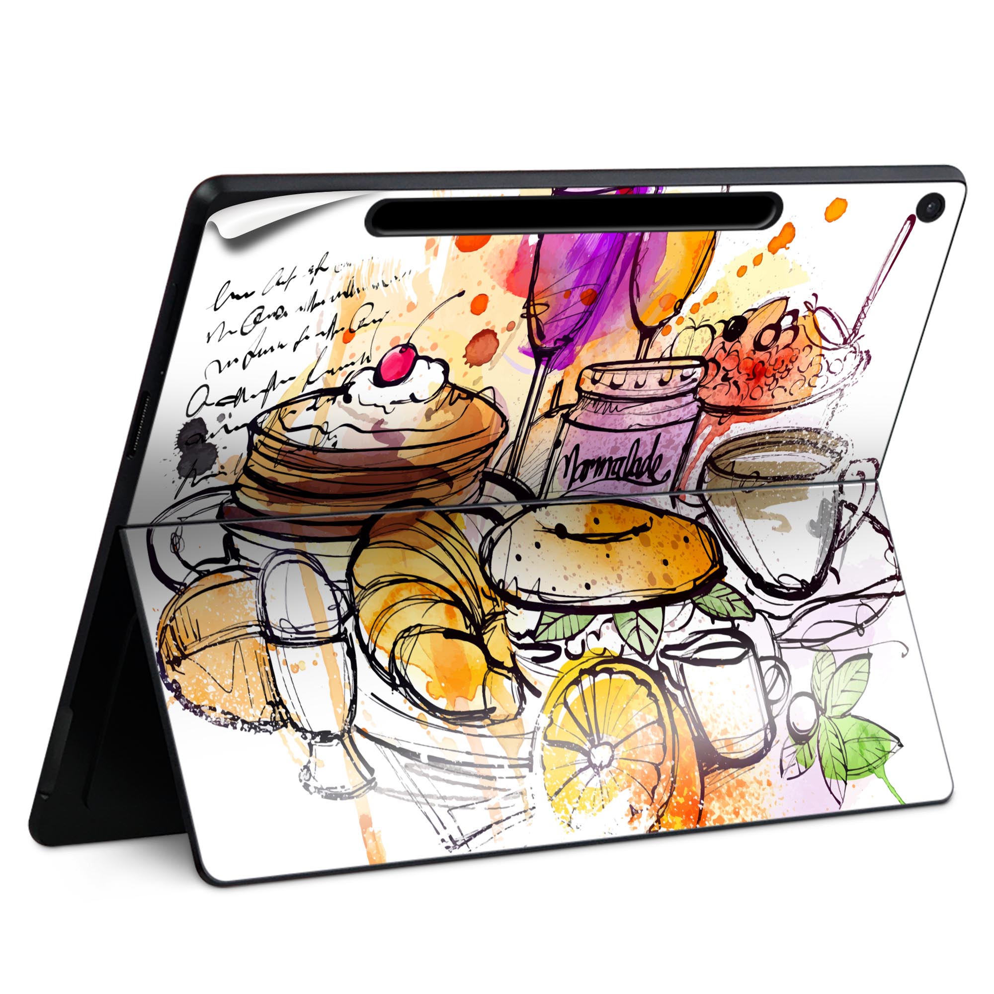 商品特徴・貼るだけでかんたん着せ替え、Surfac Pro 12インチ(2025) 共通対応デザインスキンシール・高精細プリントで写真と遜色のない仕上がり！半光沢シートでしっとりツヤのある表現力・ちょっとしたすり傷からSurface本体を保...