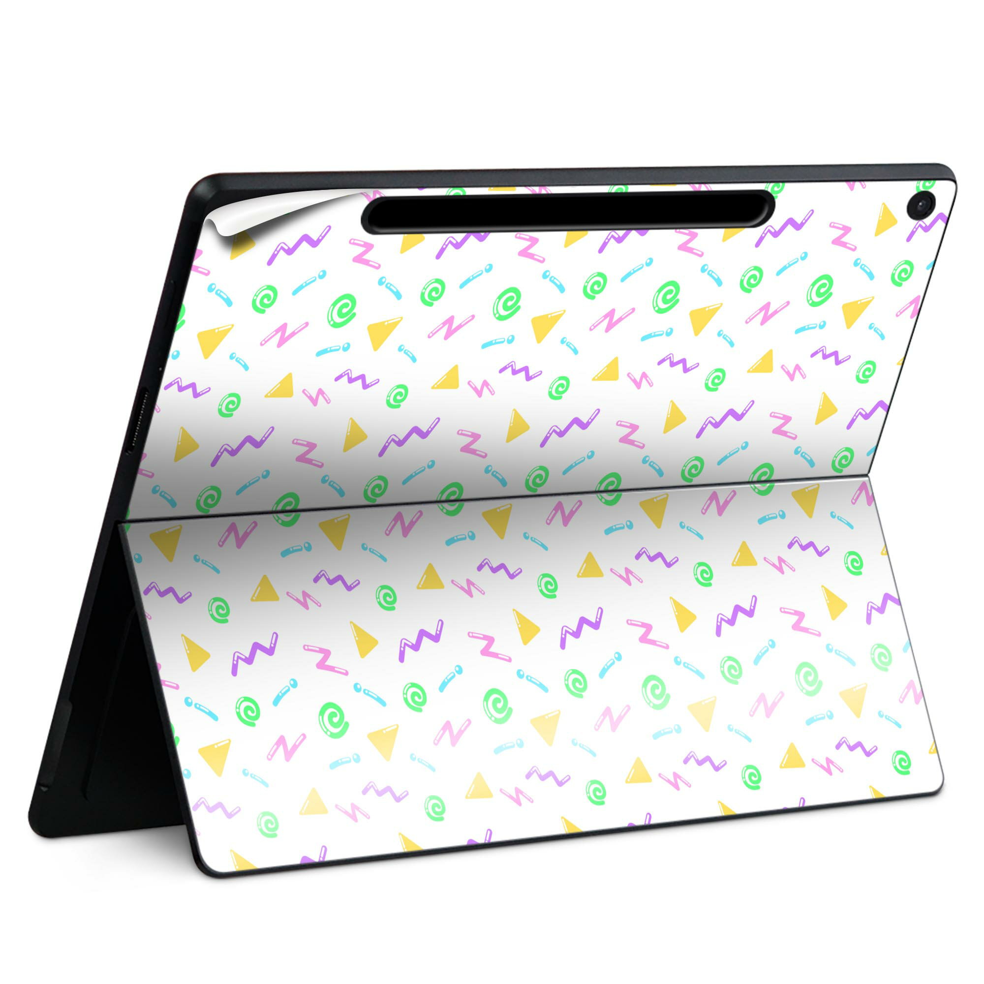 商品特徴・貼るだけでかんたん着せ替え、Surfac Pro 12インチ(2025) 共通対応デザインスキンシール・高精細プリントで写真と遜色のない仕上がり！半光沢シートでしっとりツヤのある表現力・ちょっとしたすり傷からSurface本体を保...