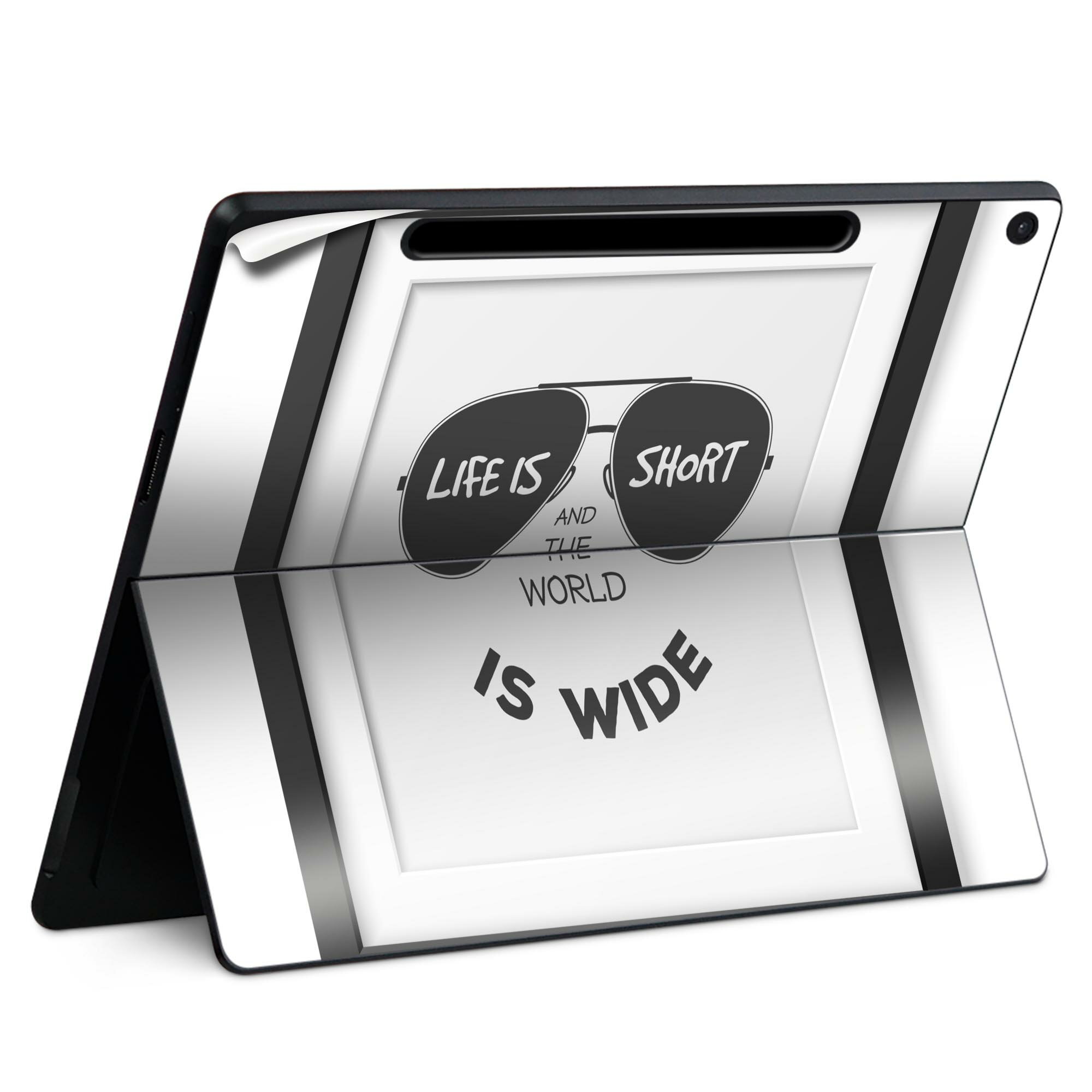 商品特徴・貼るだけでかんたん着せ替え、Surfac Pro 12インチ(2025) 共通対応デザインスキンシール・高精細プリントで写真と遜色のない仕上がり！半光沢シートでしっとりツヤのある表現力・ちょっとしたすり傷からSurface本体を保...