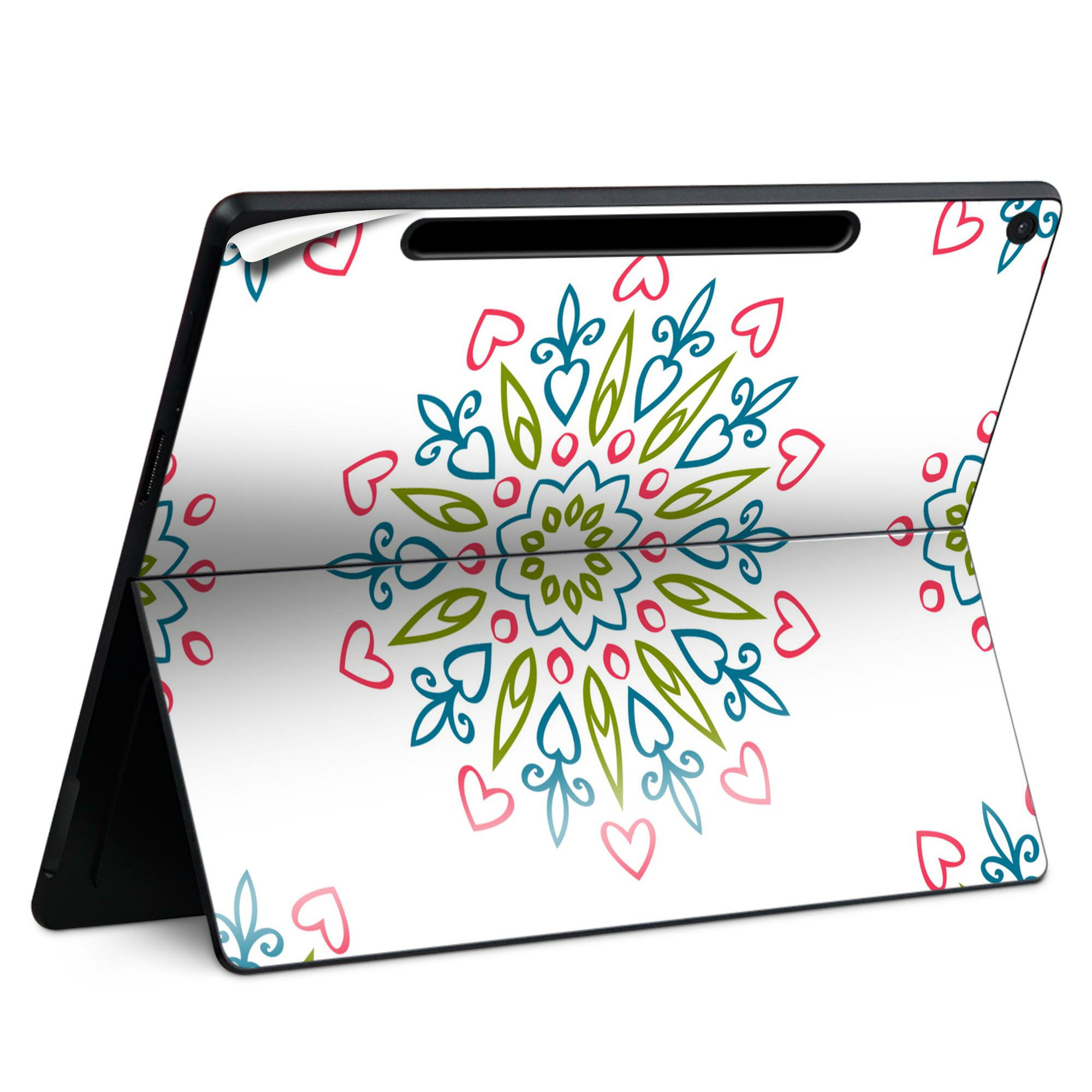 商品特徴・貼るだけでかんたん着せ替え、Surfac Pro 12インチ(2025) 共通対応デザインスキンシール・高精細プリントで写真と遜色のない仕上がり！半光沢シートでしっとりツヤのある表現力・ちょっとしたすり傷からSurface本体を保...