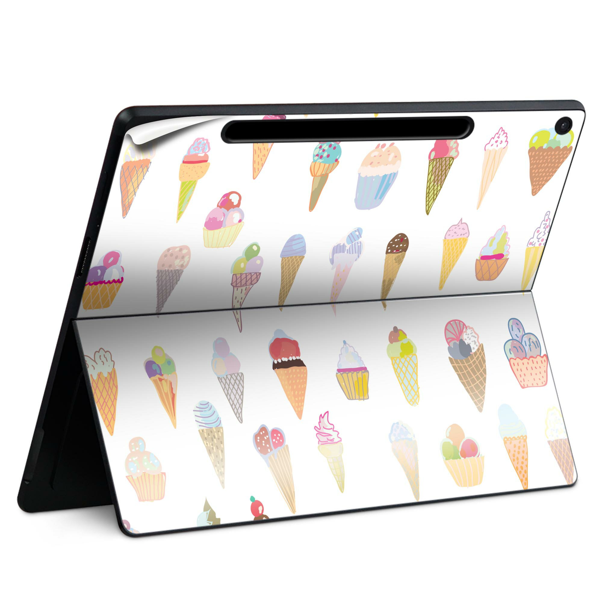 商品特徴・貼るだけでかんたん着せ替え、Surfac Pro 12インチ(2025) 共通対応デザインスキンシール・高精細プリントで写真と遜色のない仕上がり！半光沢シートでしっとりツヤのある表現力・ちょっとしたすり傷からSurface本体を保...