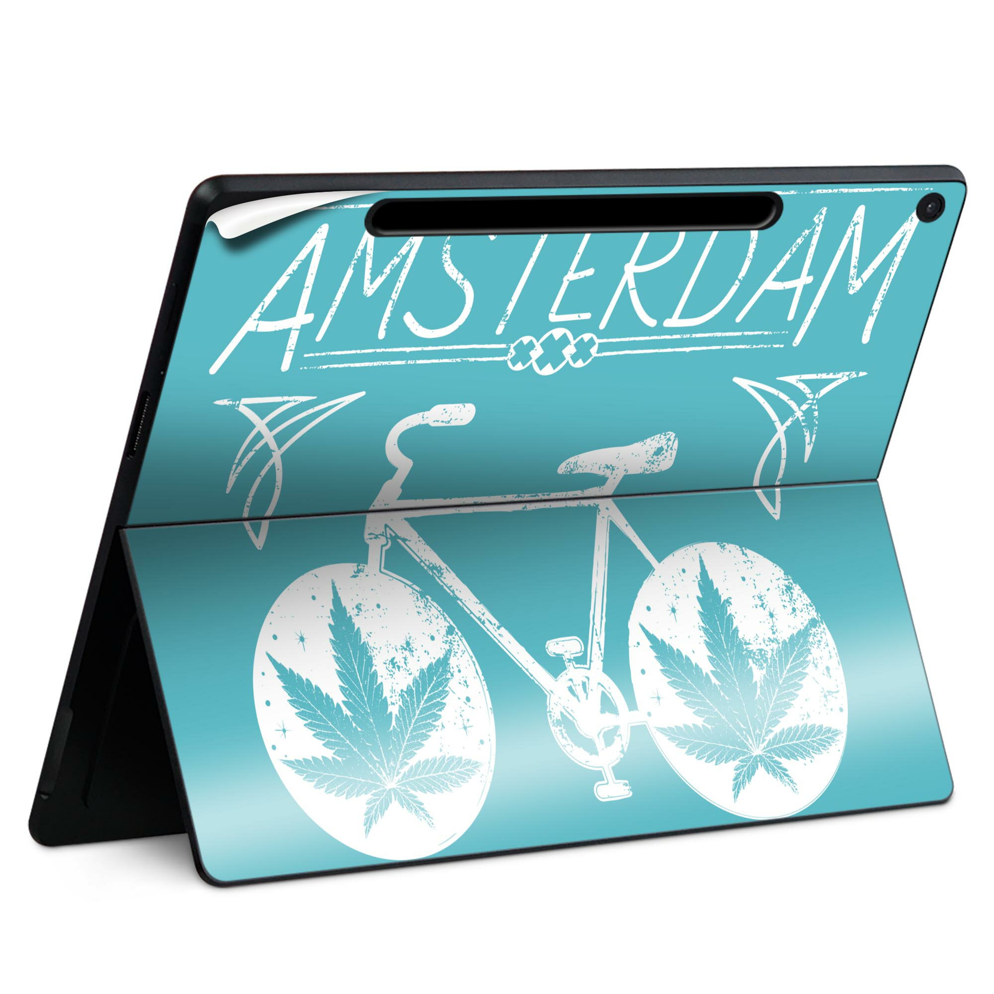 商品特徴・貼るだけでかんたん着せ替え、Surfac Pro 12インチ(2025) 共通対応デザインスキンシール・高精細プリントで写真と遜色のない仕上がり！半光沢シートでしっとりツヤのある表現力・ちょっとしたすり傷からSurface本体を保...