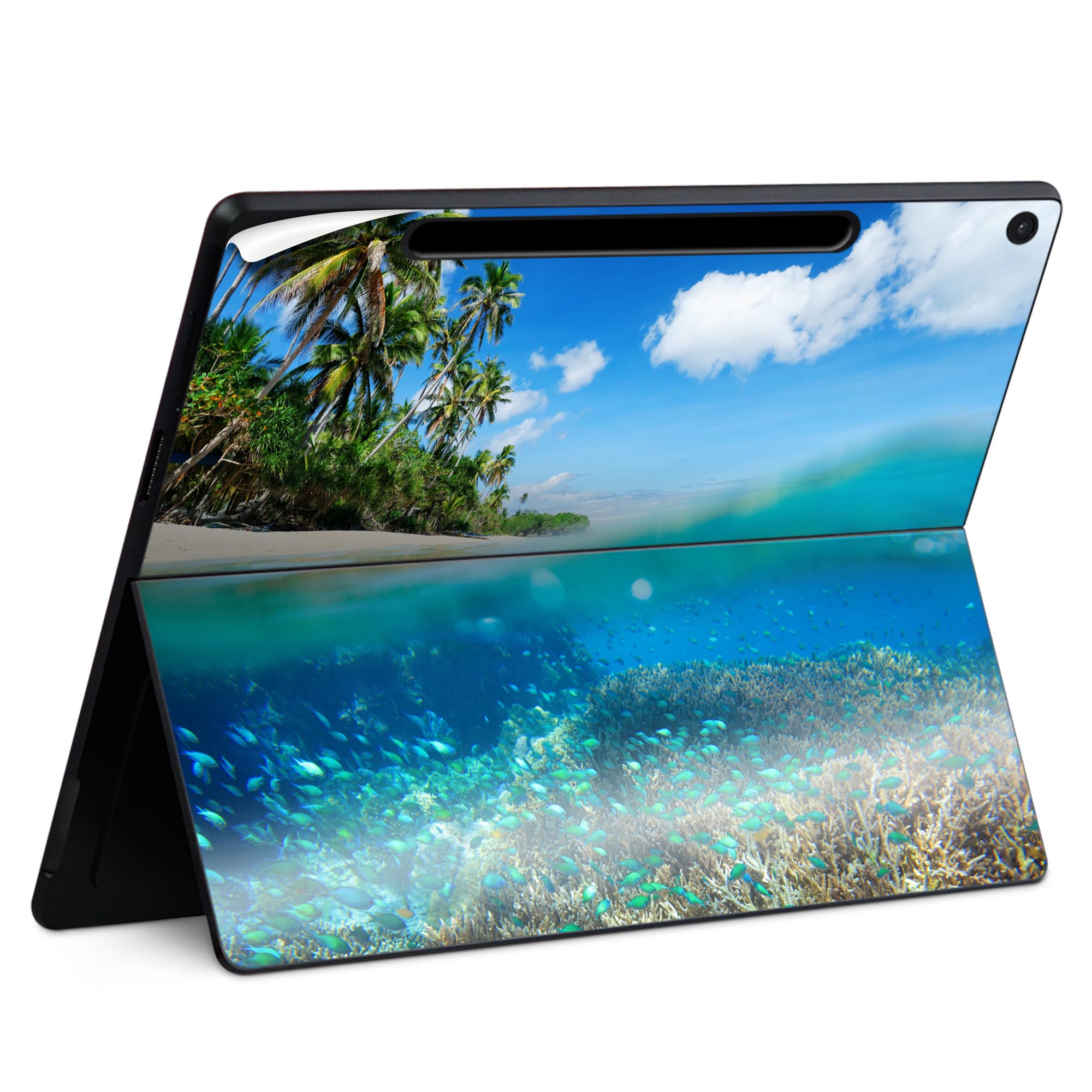 商品特徴・貼るだけでかんたん着せ替え、Surfac Pro 12インチ(2025) 共通対応デザインスキンシール・高精細プリントで写真と遜色のない仕上がり！半光沢シートでしっとりツヤのある表現力・ちょっとしたすり傷からSurface本体を保...