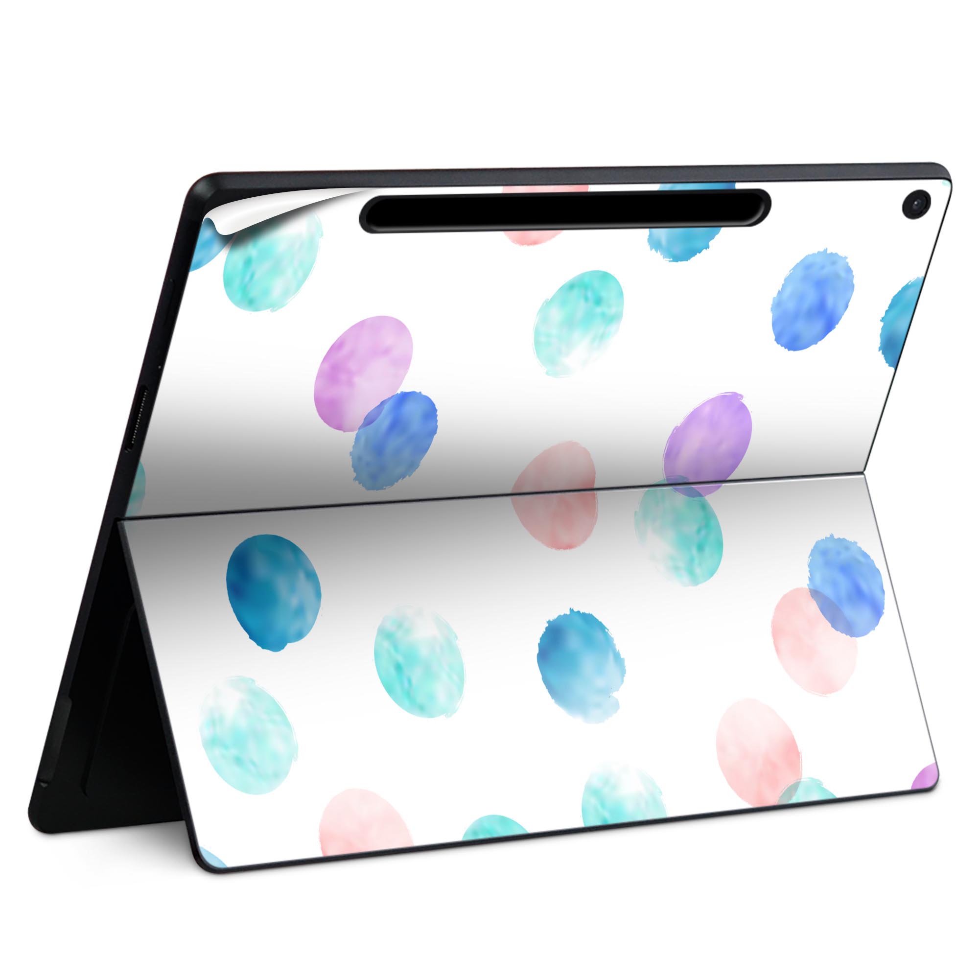 商品特徴・貼るだけでかんたん着せ替え、Surfac Pro 12インチ(2025) 共通対応デザインスキンシール・高精細プリントで写真と遜色のない仕上がり！半光沢シートでしっとりツヤのある表現力・ちょっとしたすり傷からSurface本体を保...