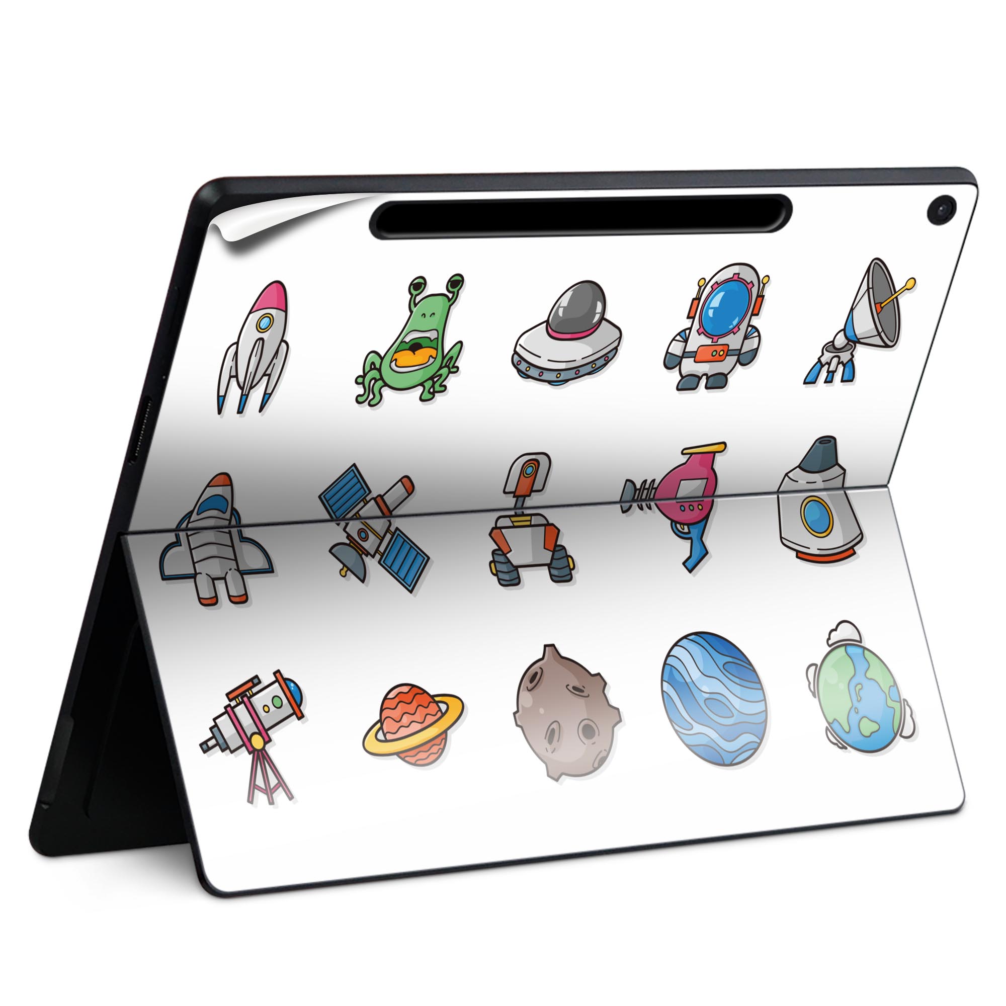 商品特徴・貼るだけでかんたん着せ替え、Surfac Pro 12インチ(2025) 共通対応デザインスキンシール・高精細プリントで写真と遜色のない仕上がり！半光沢シートでしっとりツヤのある表現力・ちょっとしたすり傷からSurface本体を保...