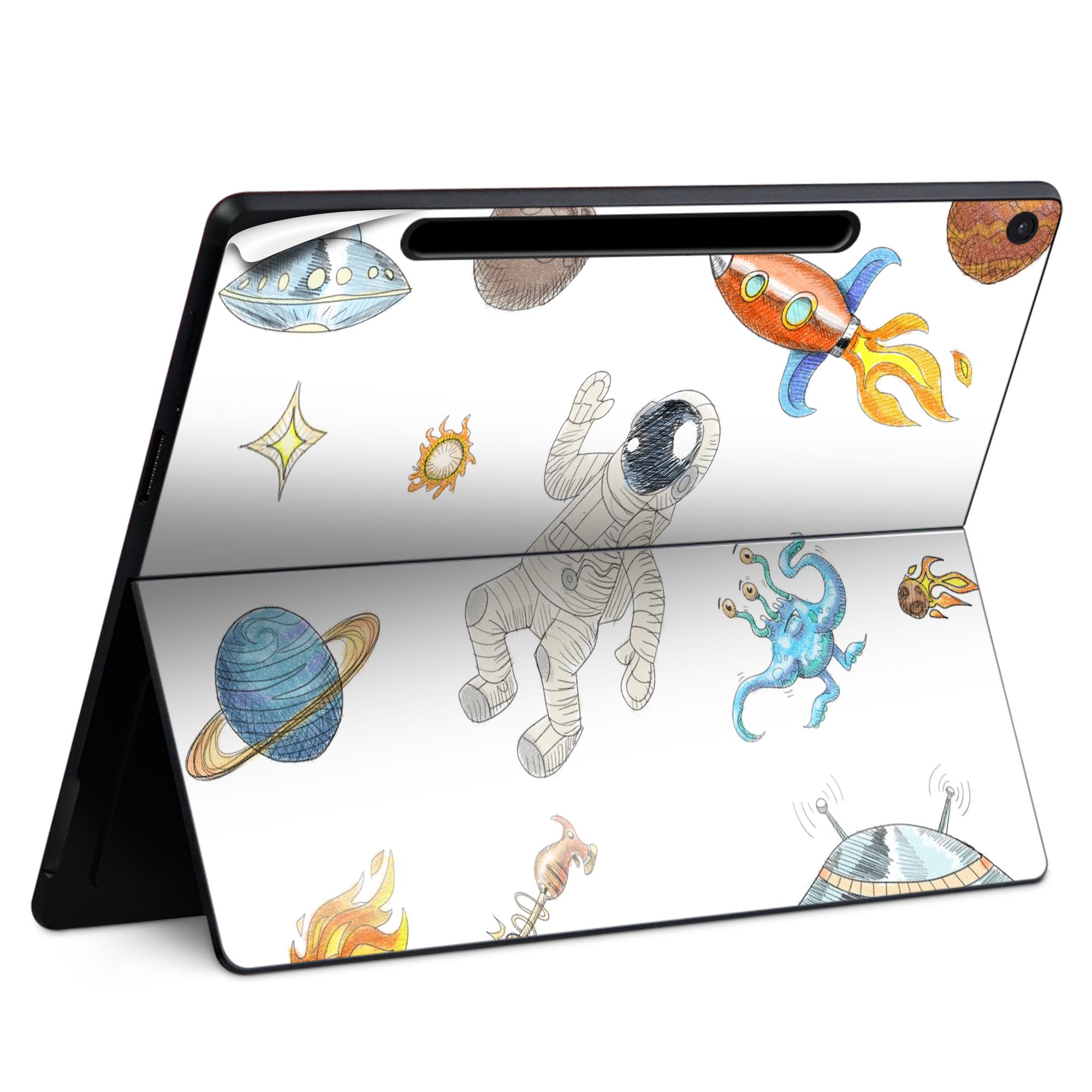 商品特徴・貼るだけでかんたん着せ替え、Surfac Pro 12インチ(2025) 共通対応デザインスキンシール・高精細プリントで写真と遜色のない仕上がり！半光沢シートでしっとりツヤのある表現力・ちょっとしたすり傷からSurface本体を保...