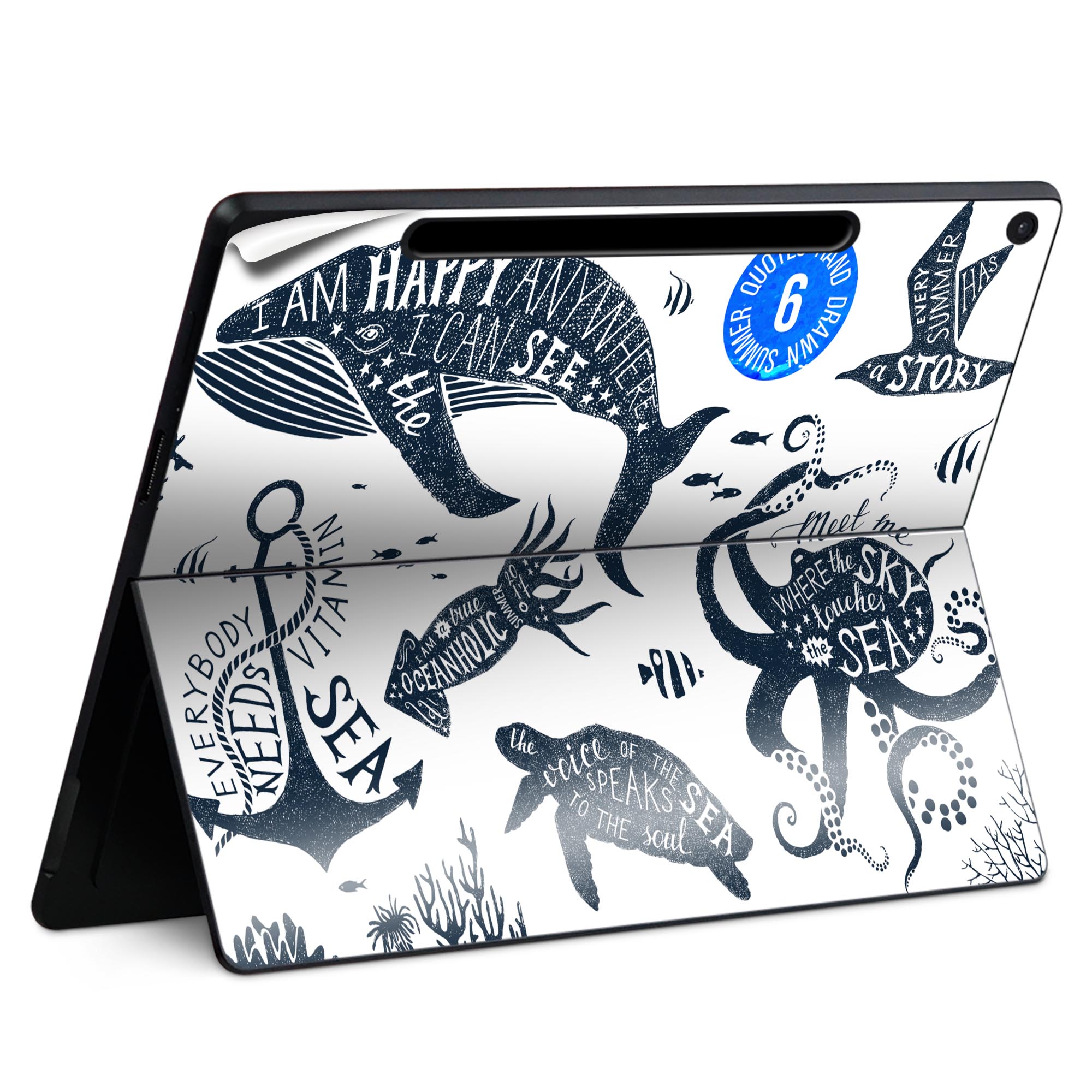 商品特徴・貼るだけでかんたん着せ替え、Surfac Pro 12インチ(2025) 共通対応デザインスキンシール・高精細プリントで写真と遜色のない仕上がり！半光沢シートでしっとりツヤのある表現力・ちょっとしたすり傷からSurface本体を保...