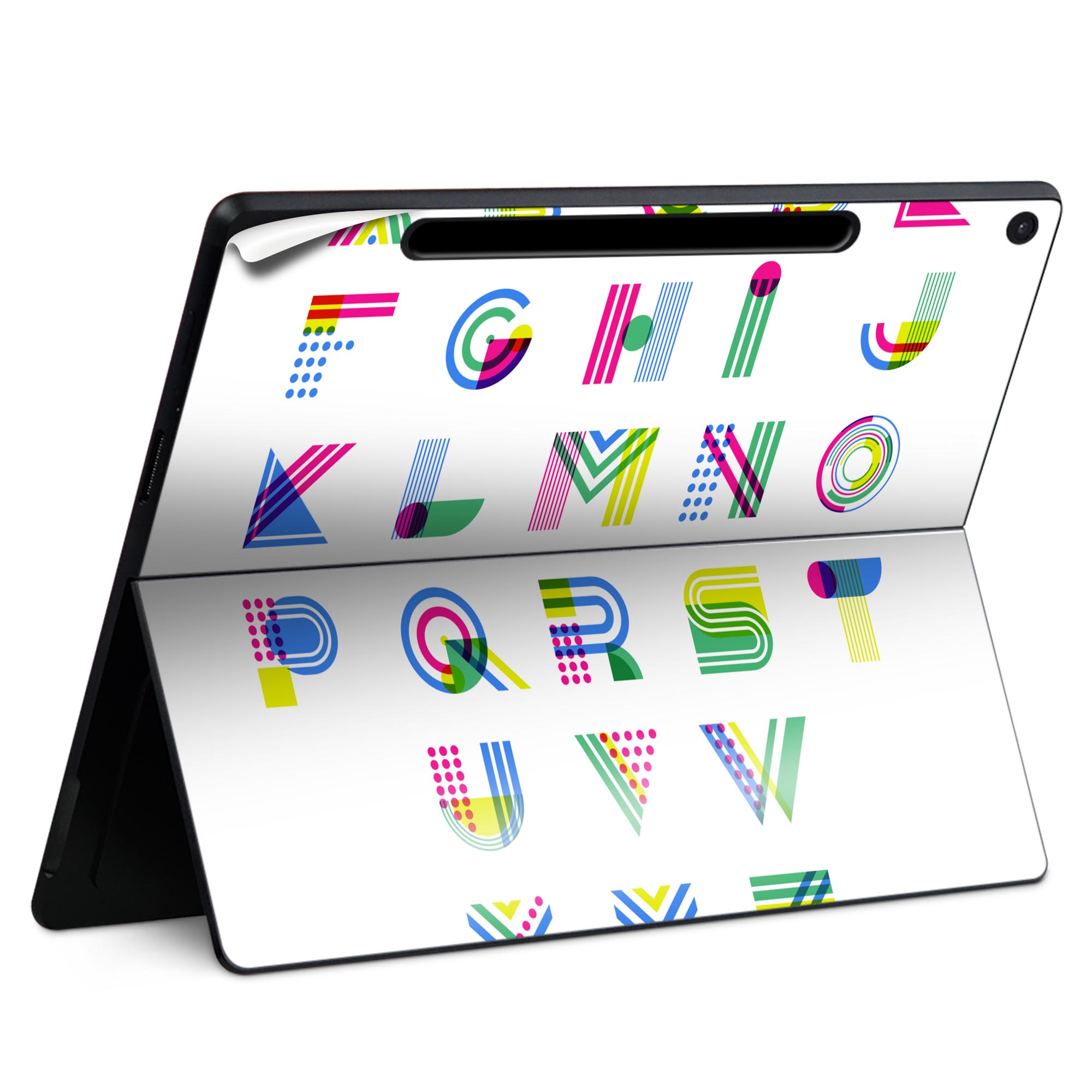 商品特徴・貼るだけでかんたん着せ替え、Surfac Pro 12インチ(2025) 共通対応デザインスキンシール・高精細プリントで写真と遜色のない仕上がり！半光沢シートでしっとりツヤのある表現力・ちょっとしたすり傷からSurface本体を保...