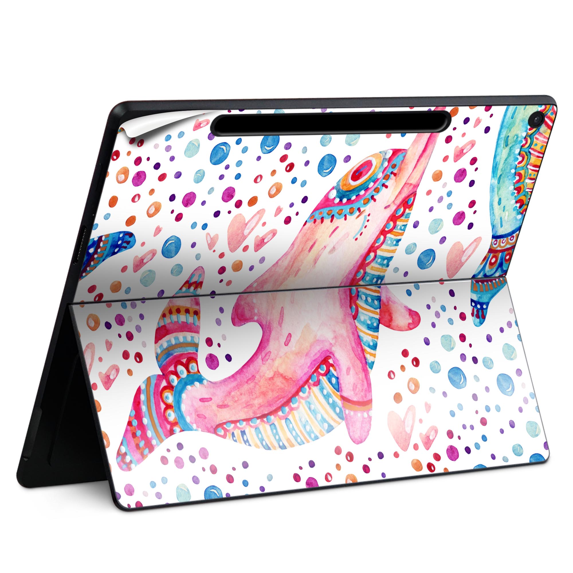 商品特徴・貼るだけでかんたん着せ替え、Surfac Pro 12インチ(2025) 共通対応デザインスキンシール・高精細プリントで写真と遜色のない仕上がり！半光沢シートでしっとりツヤのある表現力・ちょっとしたすり傷からSurface本体を保...