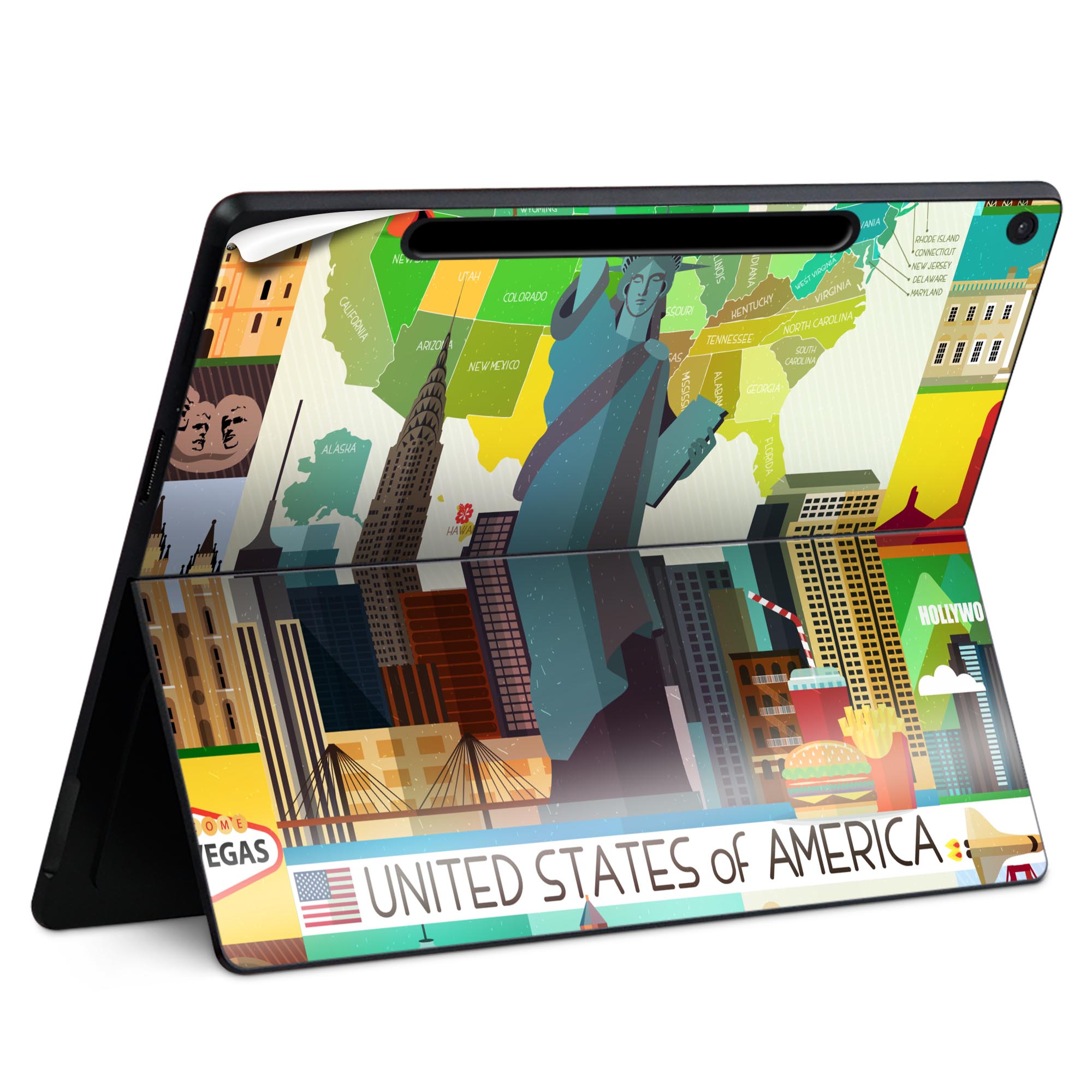 商品特徴・貼るだけでかんたん着せ替え、Surfac Pro 12インチ(2025) 共通対応デザインスキンシール・高精細プリントで写真と遜色のない仕上がり！半光沢シートでしっとりツヤのある表現力・ちょっとしたすり傷からSurface本体を保...