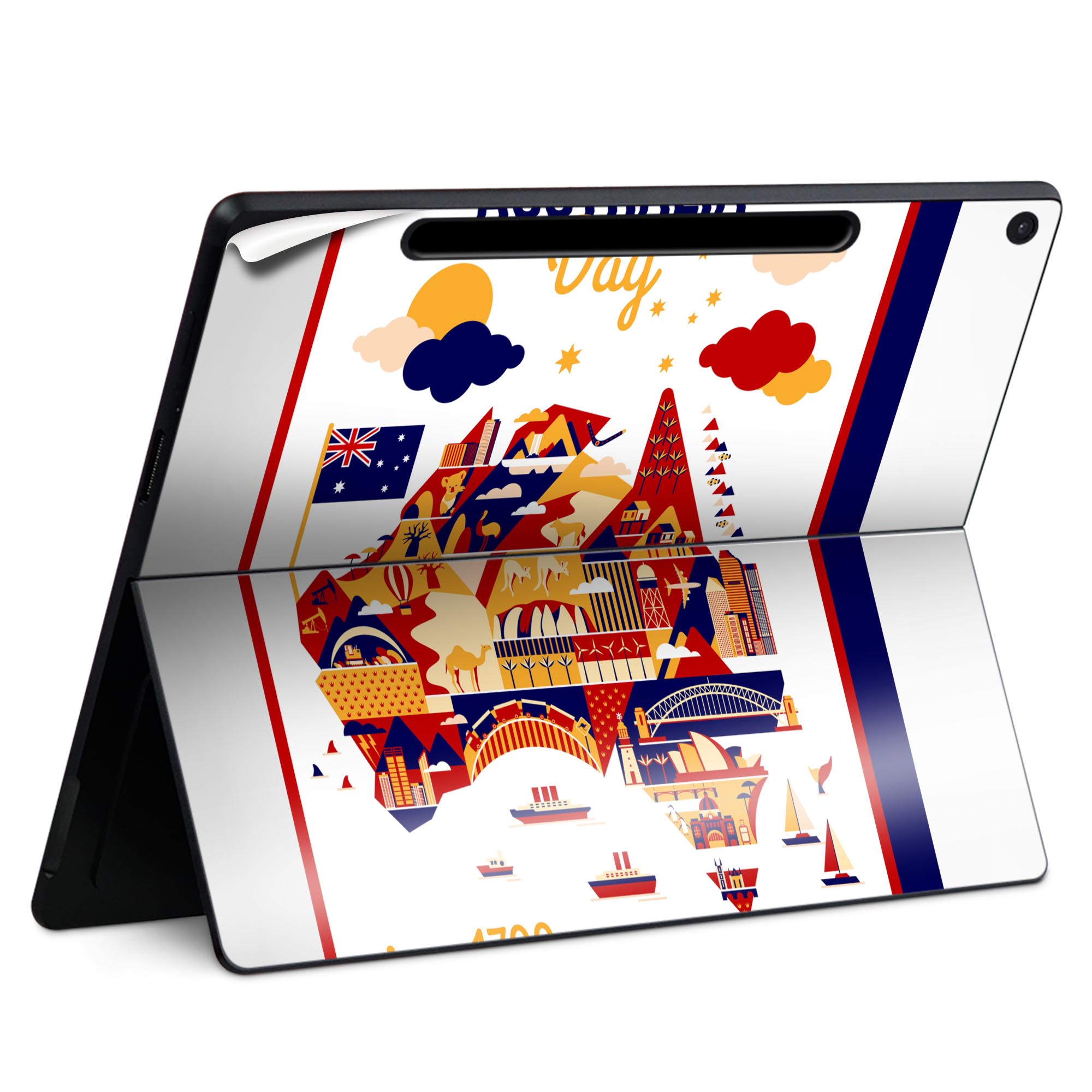 商品特徴・貼るだけでかんたん着せ替え、Surfac Pro 12インチ(2025) 共通対応デザインスキンシール・高精細プリントで写真と遜色のない仕上がり！半光沢シートでしっとりツヤのある表現力・ちょっとしたすり傷からSurface本体を保...