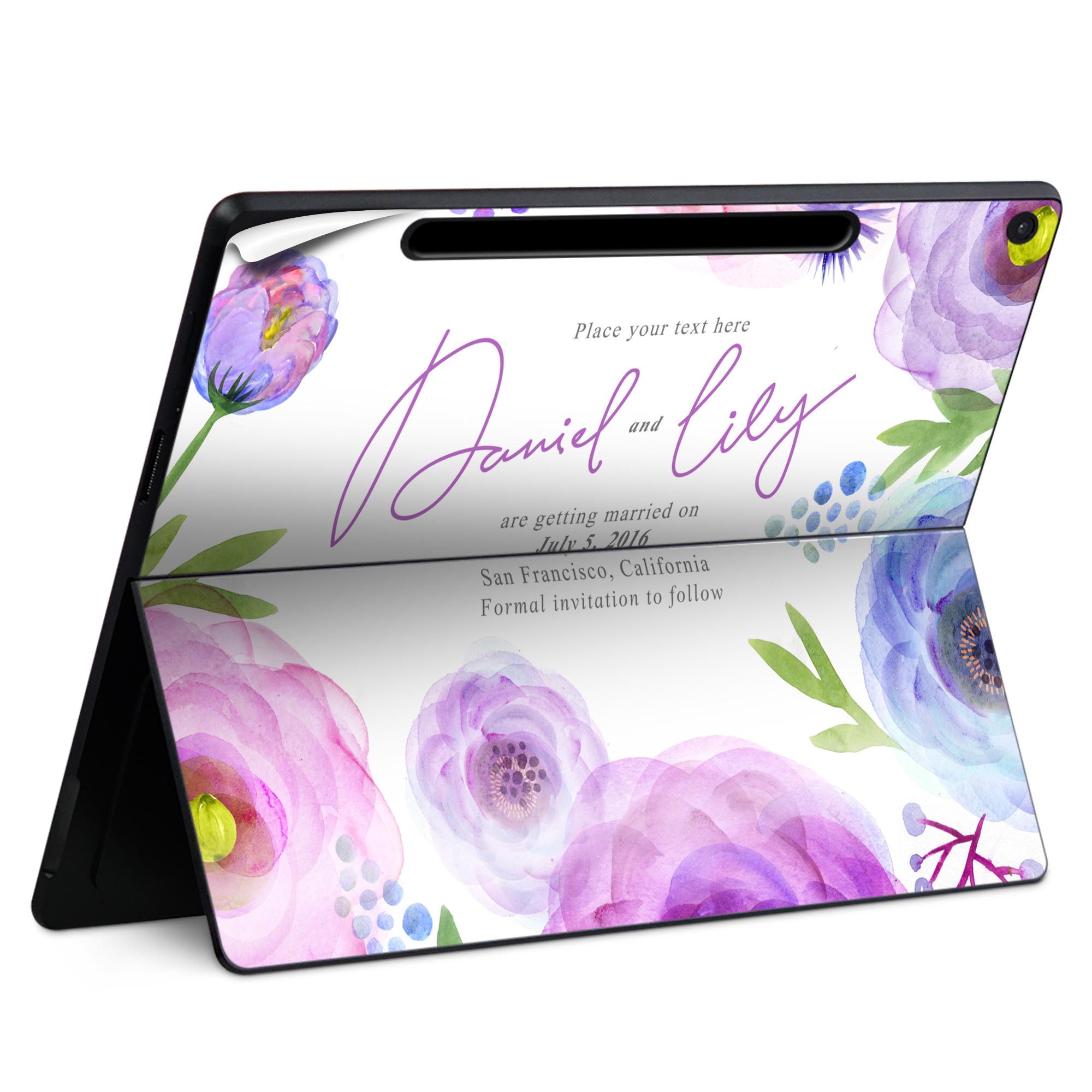 商品特徴・貼るだけでかんたん着せ替え、Surfac Pro 12インチ(2025) 共通対応デザインスキンシール・高精細プリントで写真と遜色のない仕上がり！半光沢シートでしっとりツヤのある表現力・ちょっとしたすり傷からSurface本体を保...