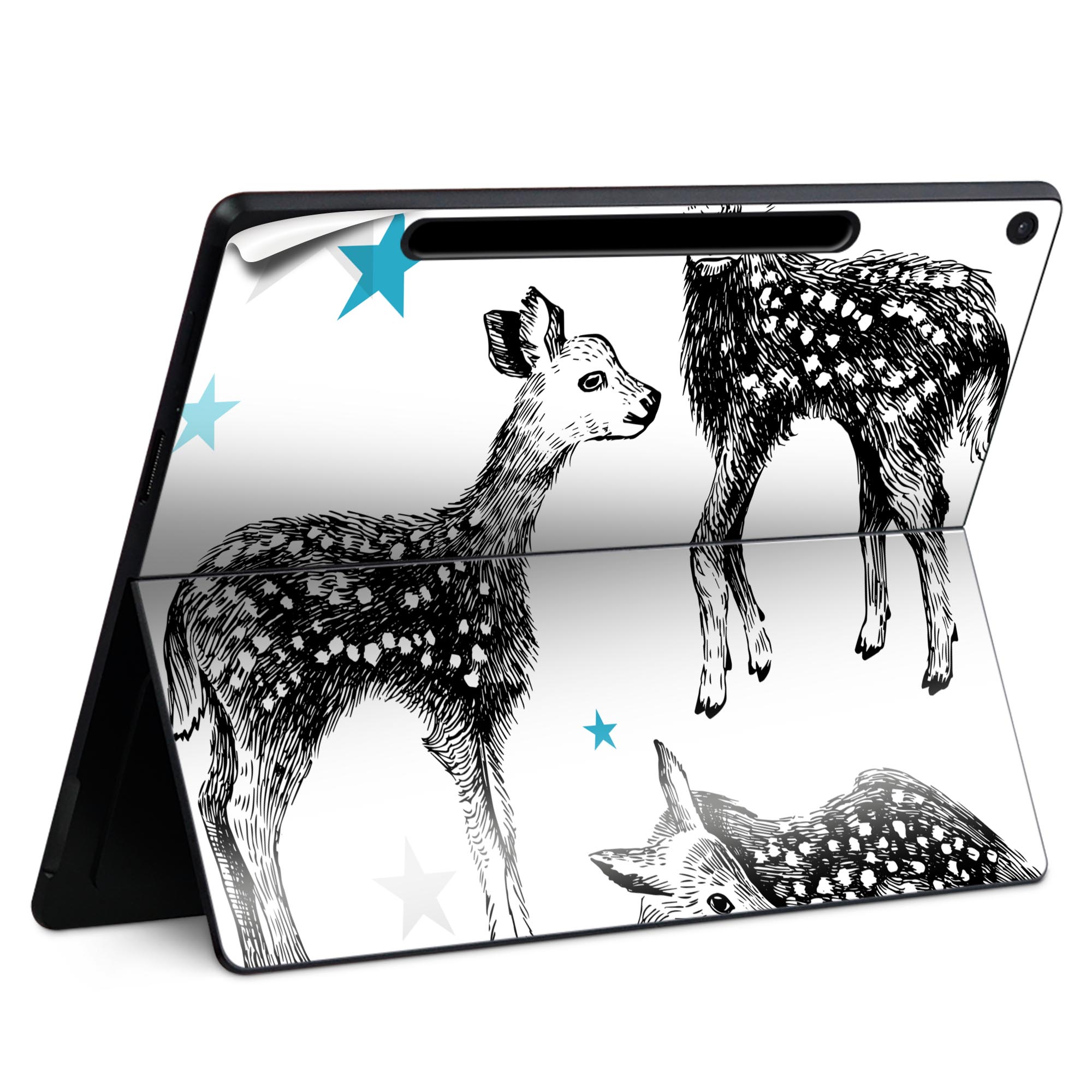 商品特徴・貼るだけでかんたん着せ替え、Surfac Pro 12インチ(2025) 共通対応デザインスキンシール・高精細プリントで写真と遜色のない仕上がり！半光沢シートでしっとりツヤのある表現力・ちょっとしたすり傷からSurface本体を保...